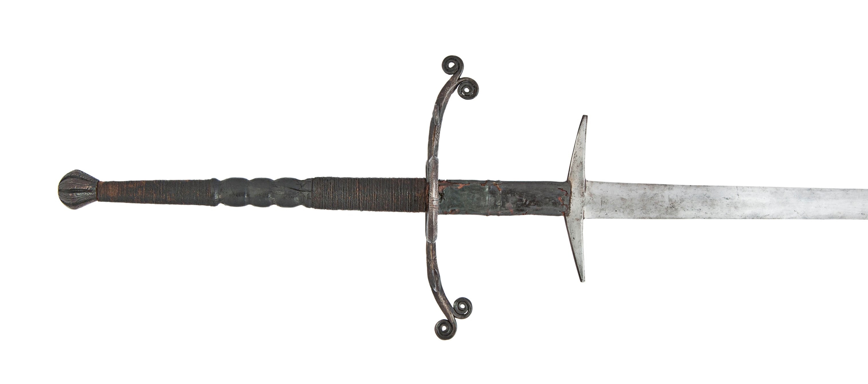 A TWO-HAND SWORD OF LANDSKNECHT TYPE , IN GERMAN 16TH CENTURY STYLE ...