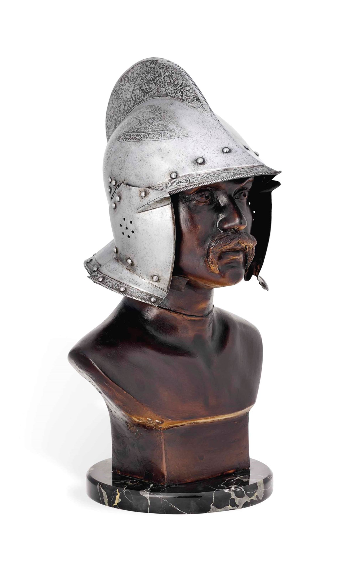 AN ETCHED BURGONET , IN ITALIAN LATE 16TH EARLY 17TH CENTURY STYLE ...