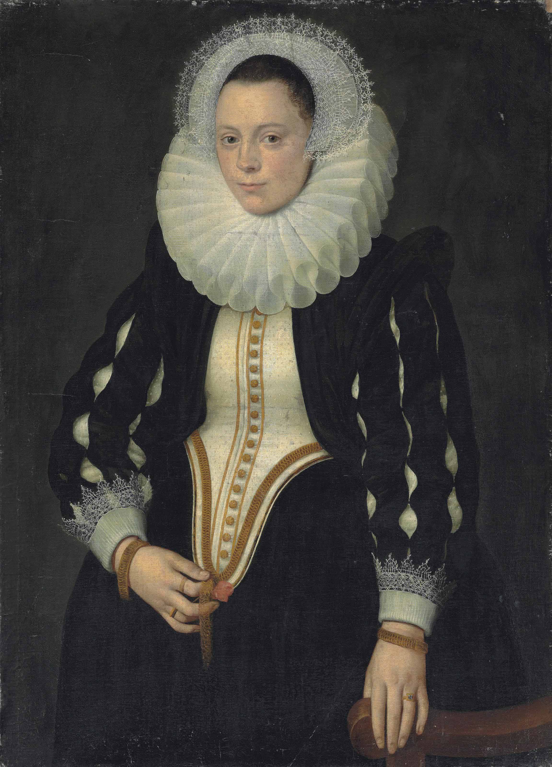 Circle of Caspar Netscher (Heidelberg 1639-1684 The Hague) , Portrait ...