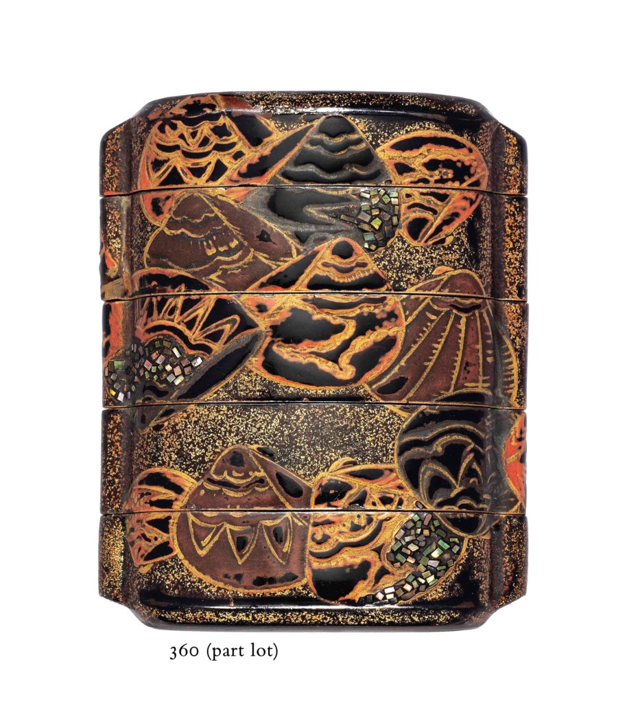 Three Four-Case Inro, EDO PERIOD (LATE 17 - 18TH CENTURY) | Christie's