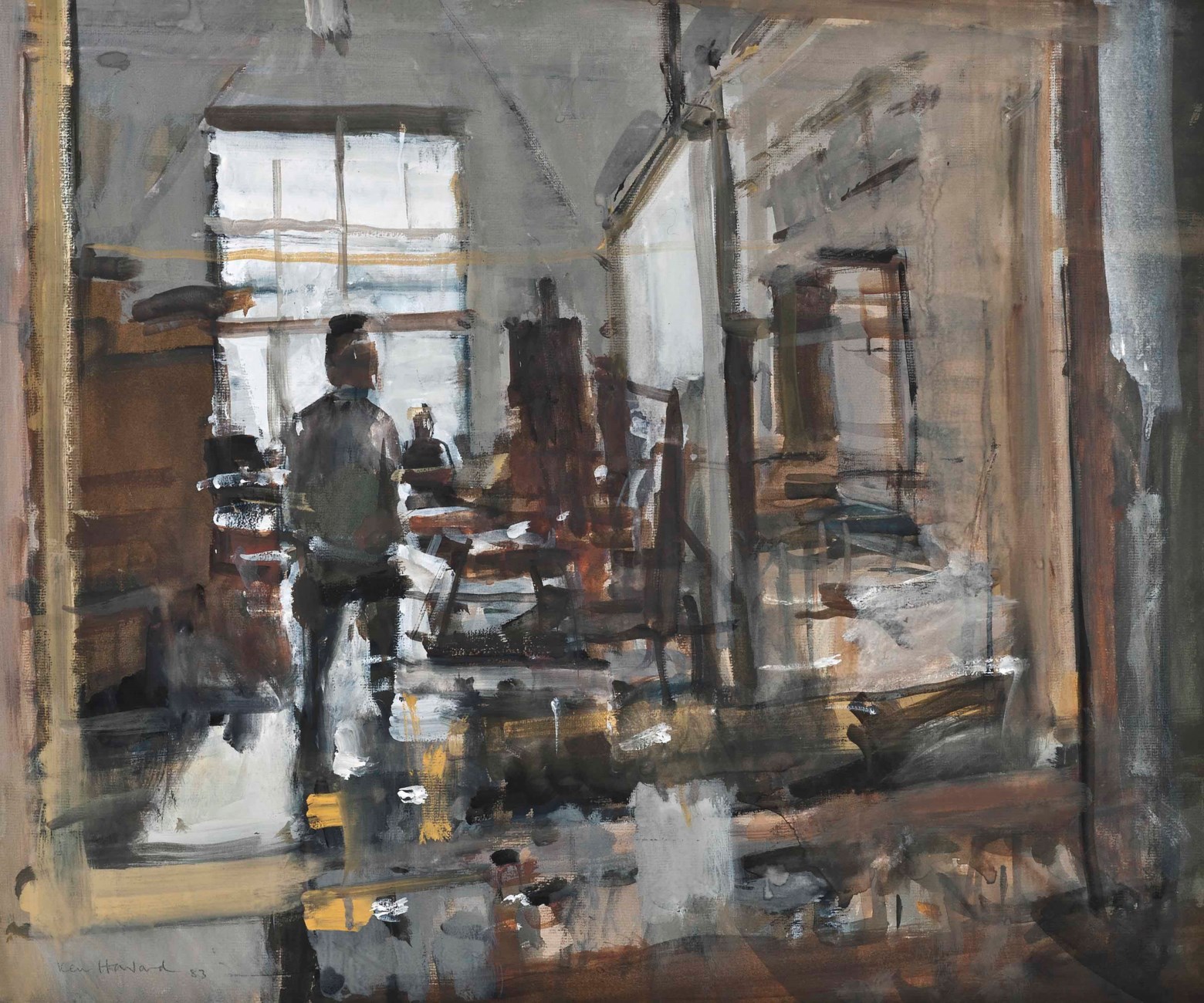 Ken Howard, R.A. (b. 1932) , Study for Self Portrait II | Christie's