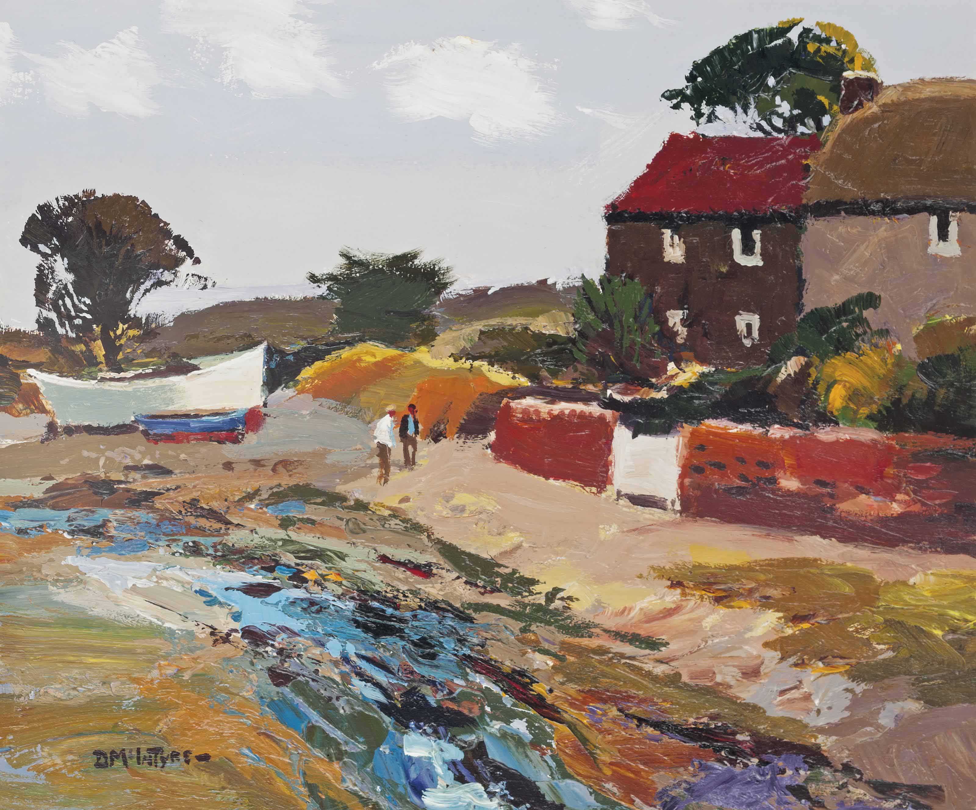Donald McIntyre (1923-2009) , Houses on the Shore, No. 2 | Christie's