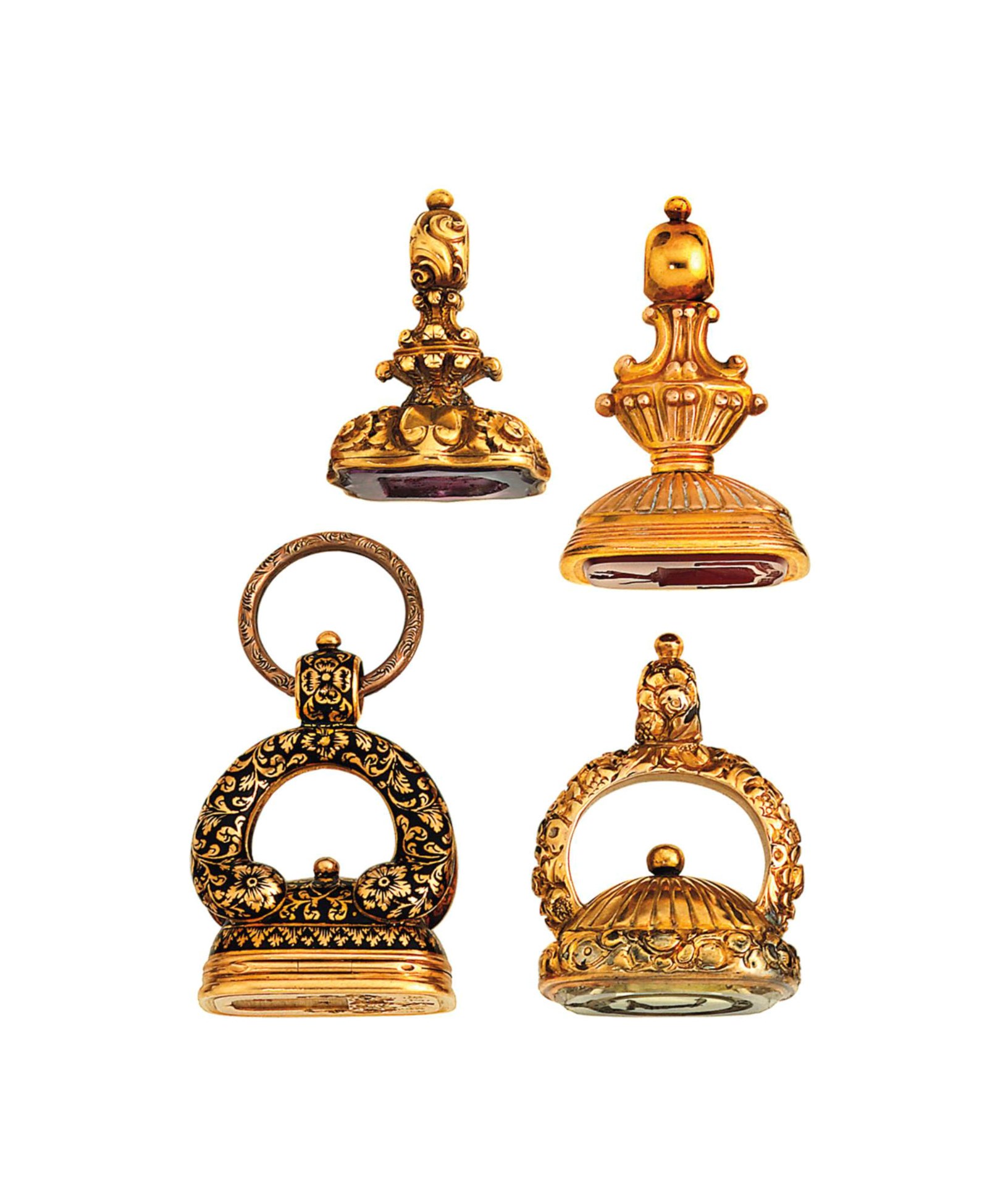 Four early 19th century gold fob seals | Christie's