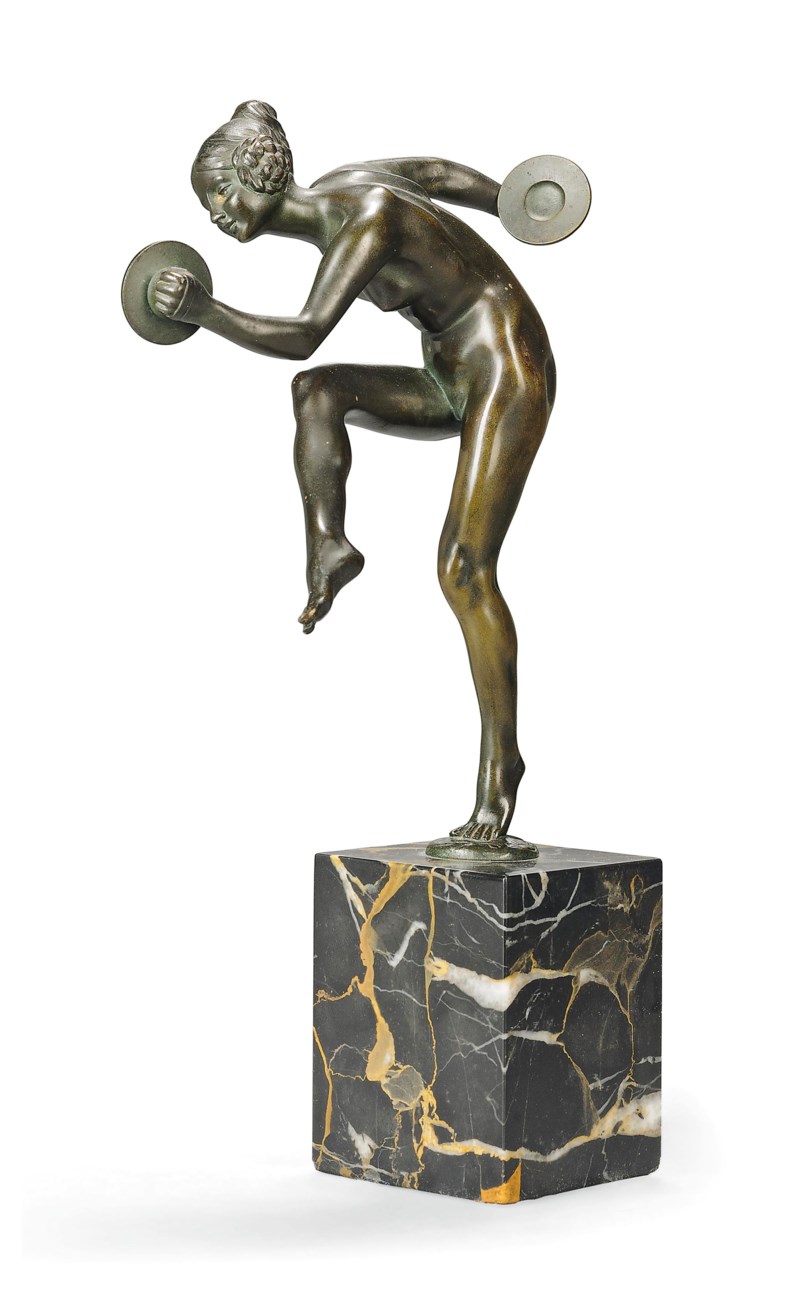 AN L. ALLIOT PATINATED BRONZE FIGURE , CIRCA 1920 | Christie's