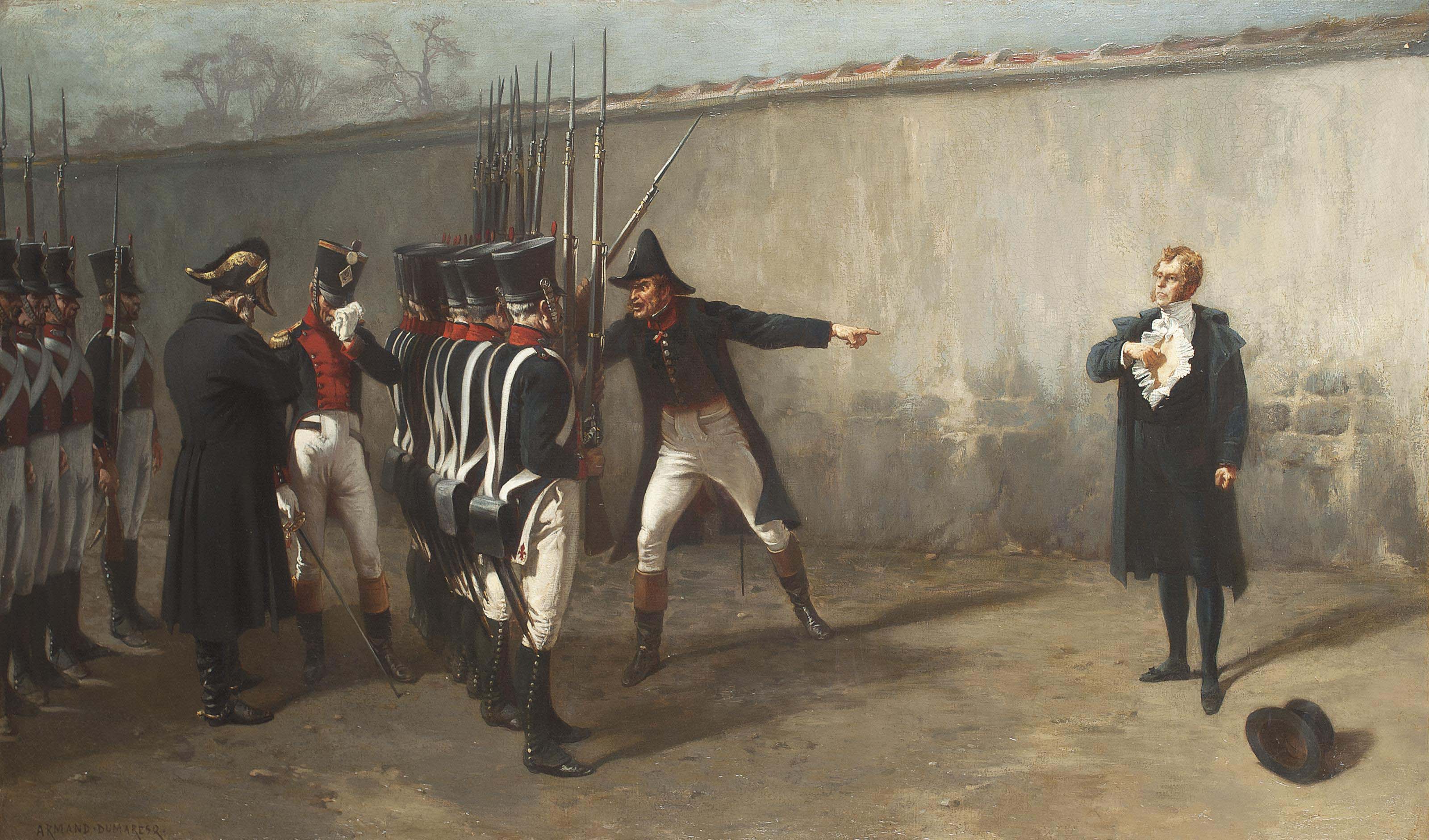 Edouard Armand-Dumaresq (French, 1826-1895) , The execution of ...