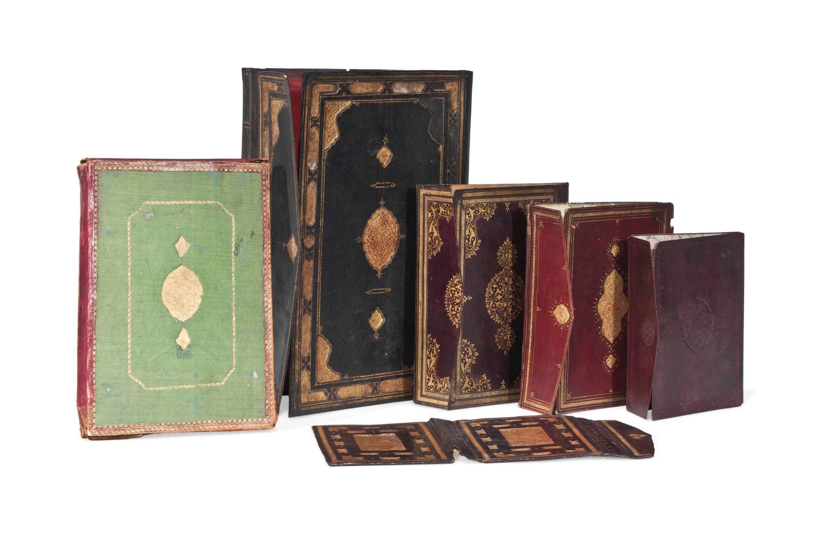 FIVE BOOK BINDINGS AND A BOOK CASE , OTTOMAN TURKEY AND SAFAVID IRAN ...