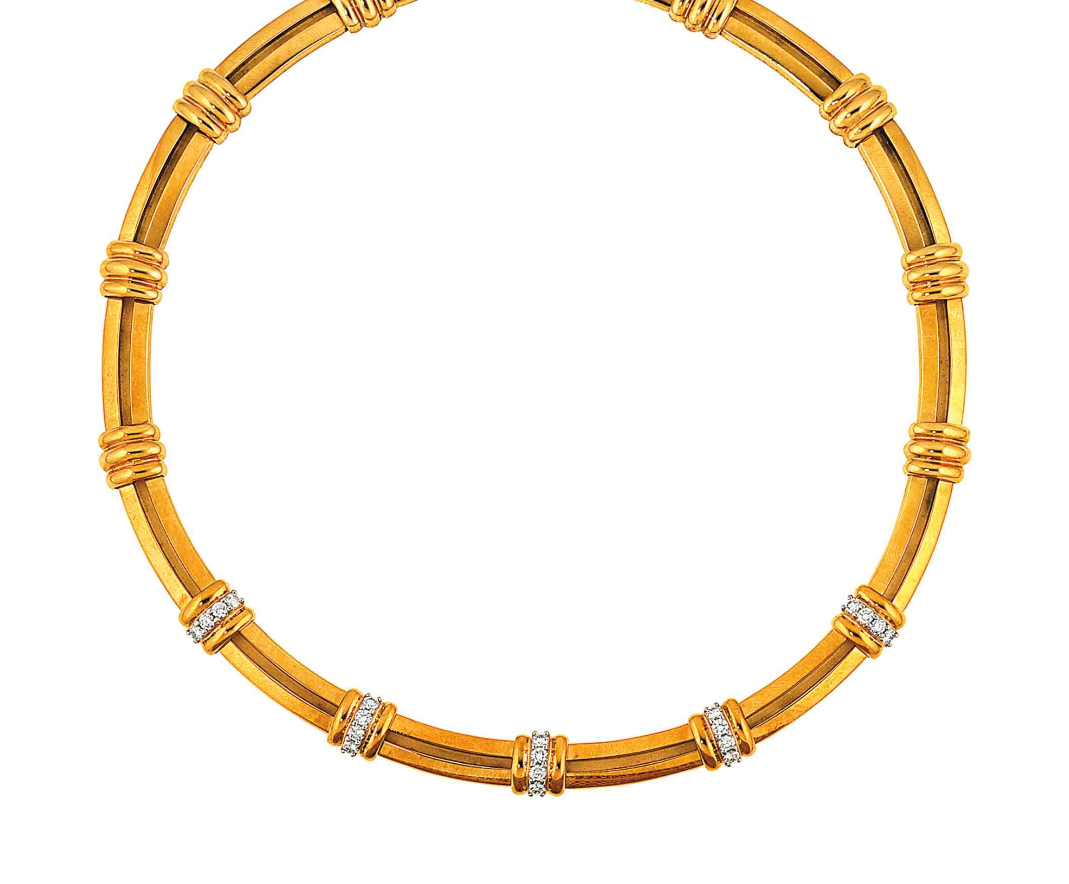 A diamond-set 'Atlas' necklace, by Tiffany & Co.