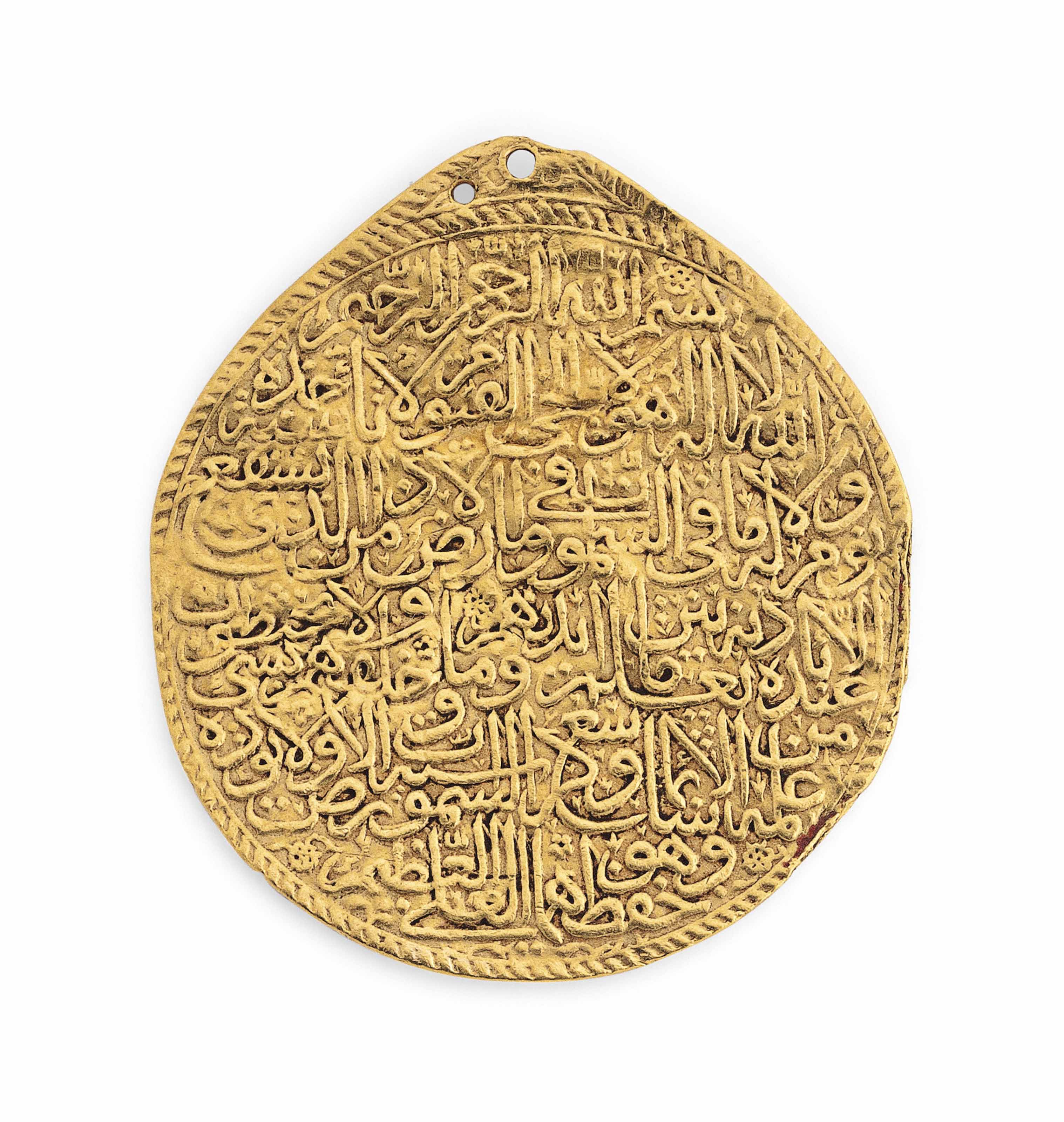 A GOLD AMULET