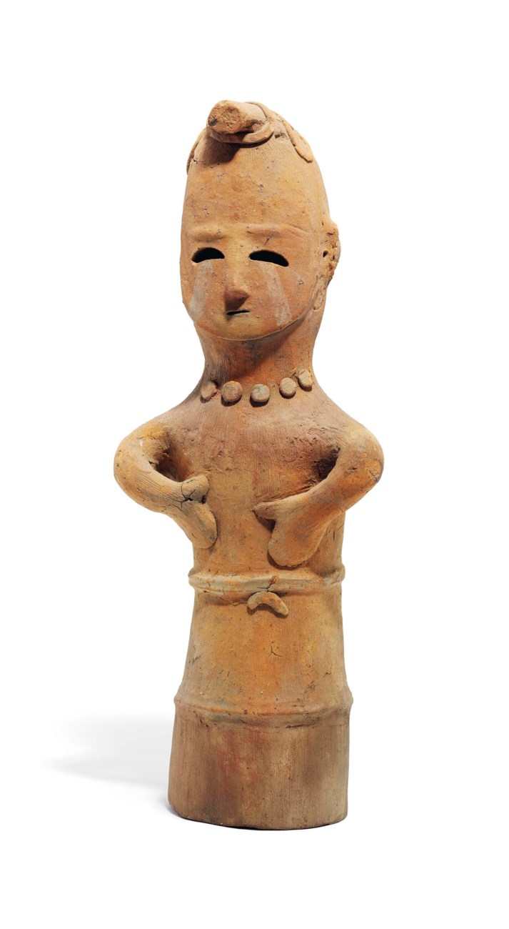 A Haniwa Figure of a Woman , KOFUN PERIOD (6TH - 7TH CENTURY) | Christie's