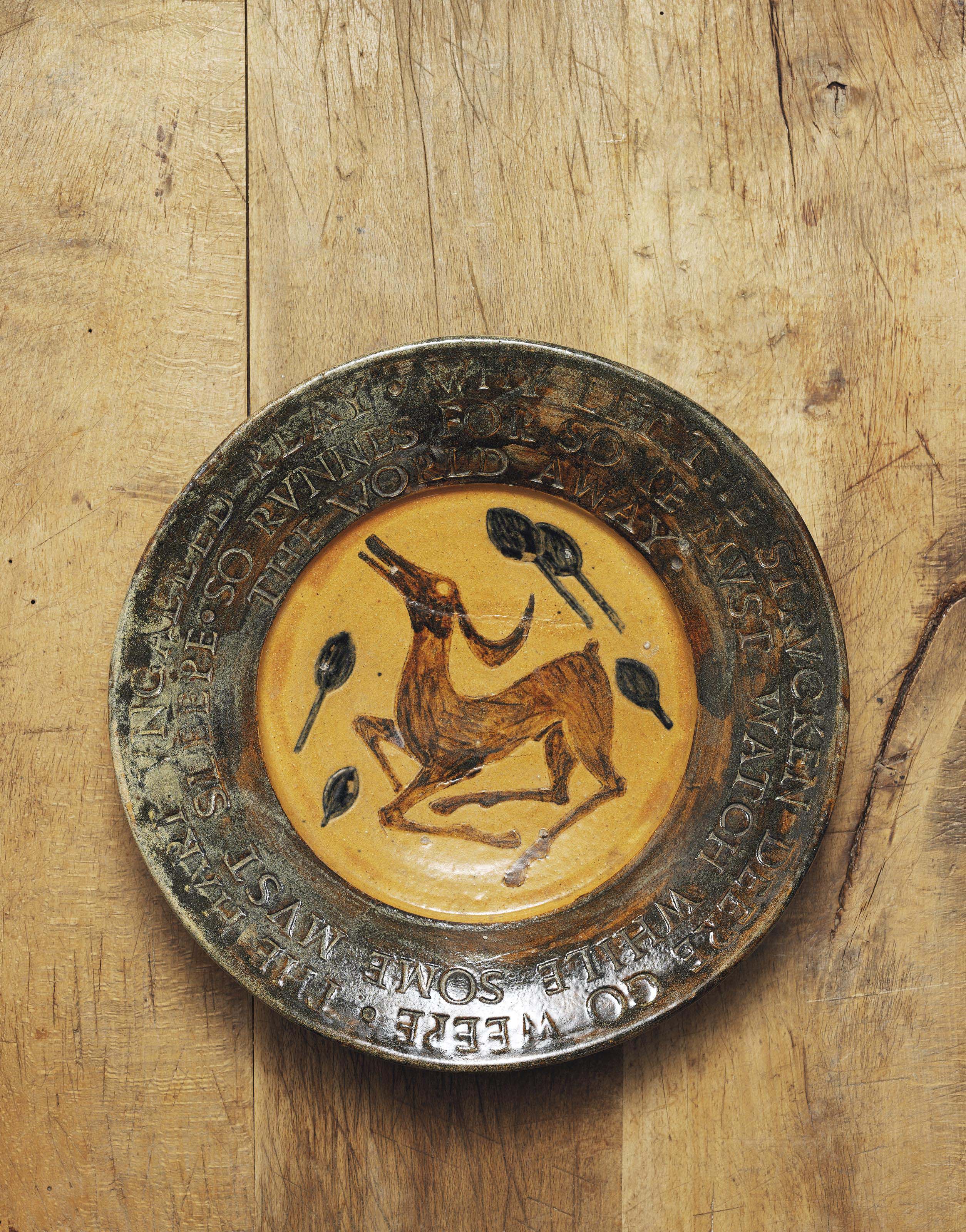 Michael Cardew (1901-1983), decorated by Henry Bergen (1873-1950 ...