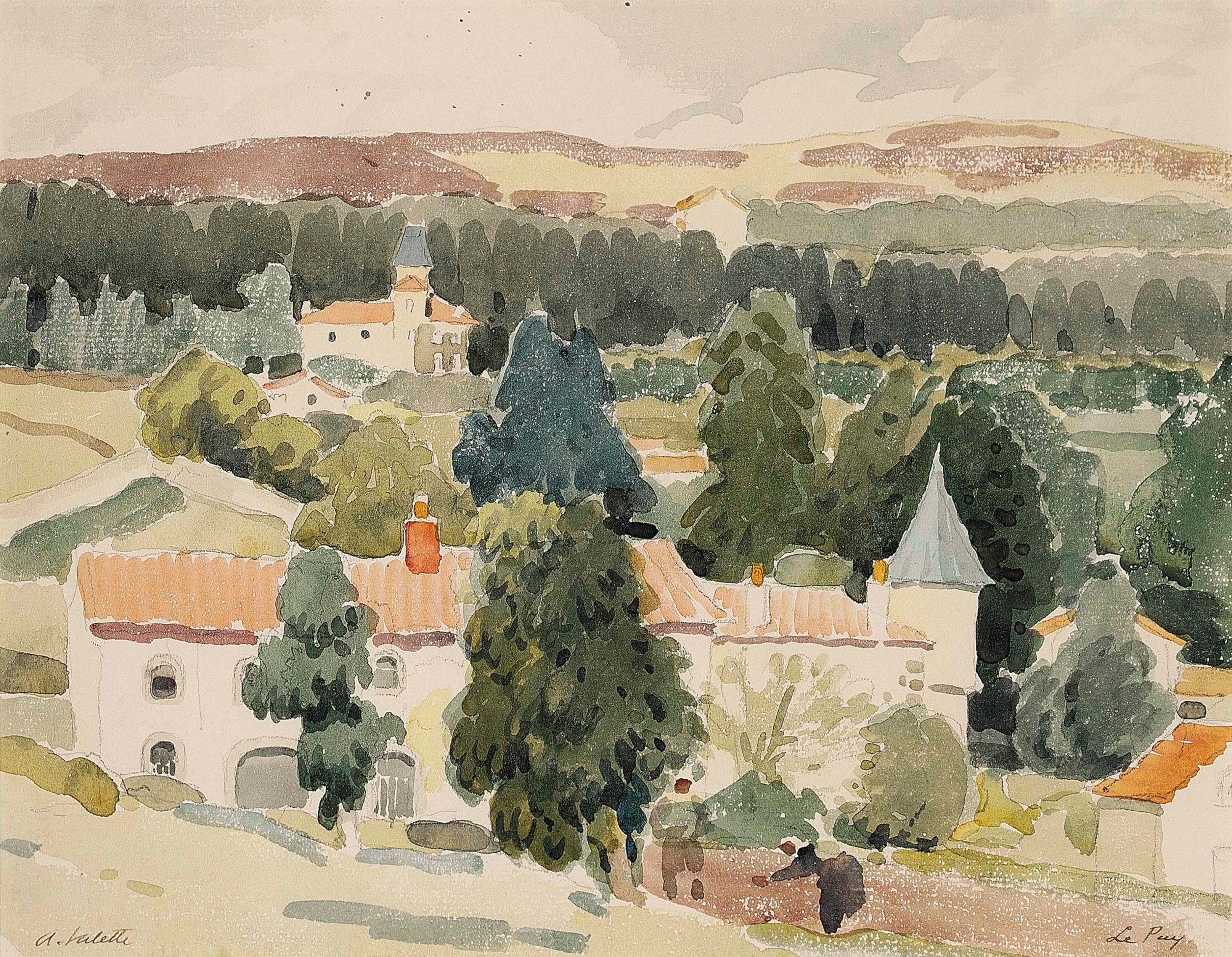 Pierre Adolphe Valette (1876-1942) , Le Puy | Christie's