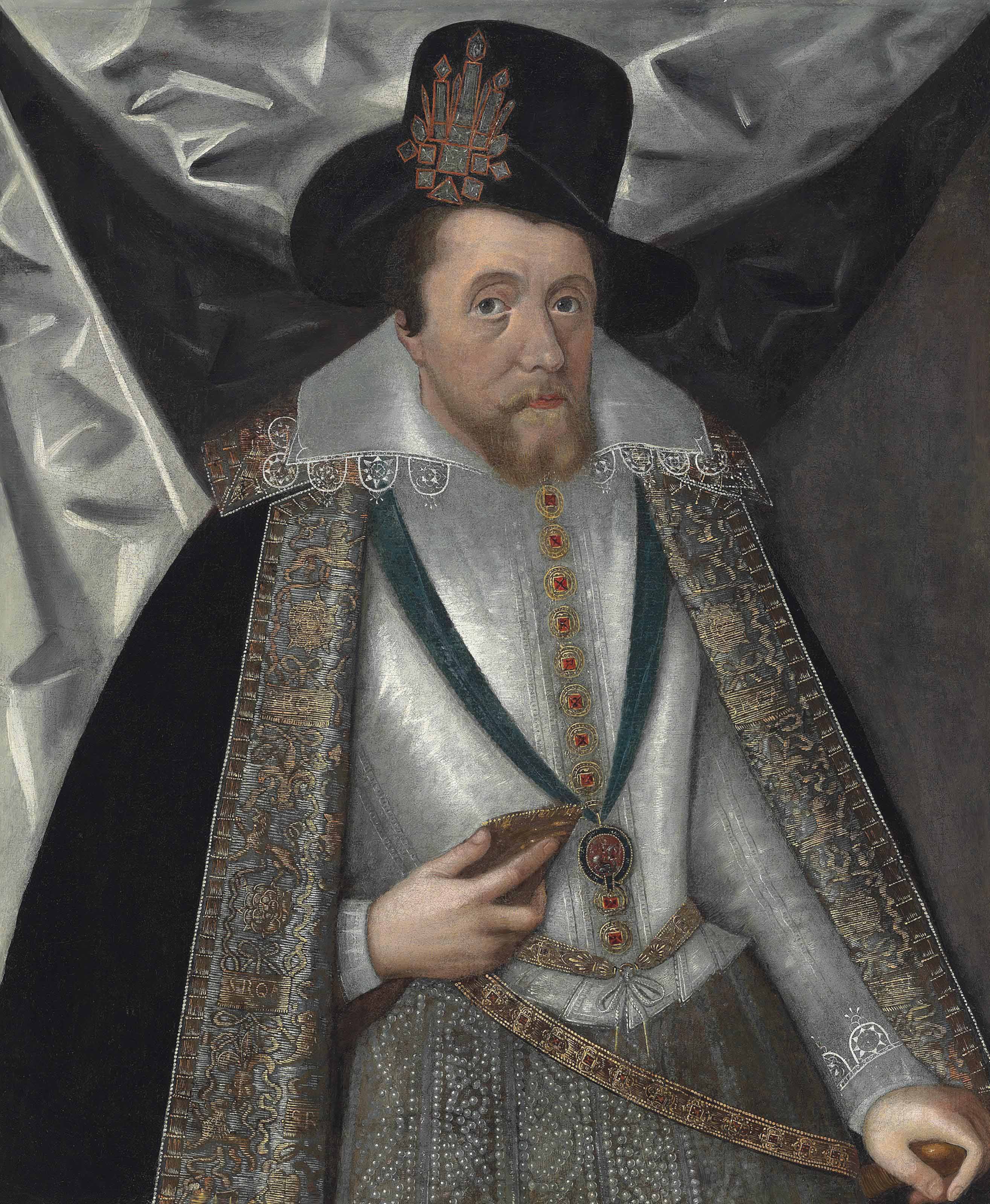 Follower of John de Critz I , Portrait of King James I of England and ...