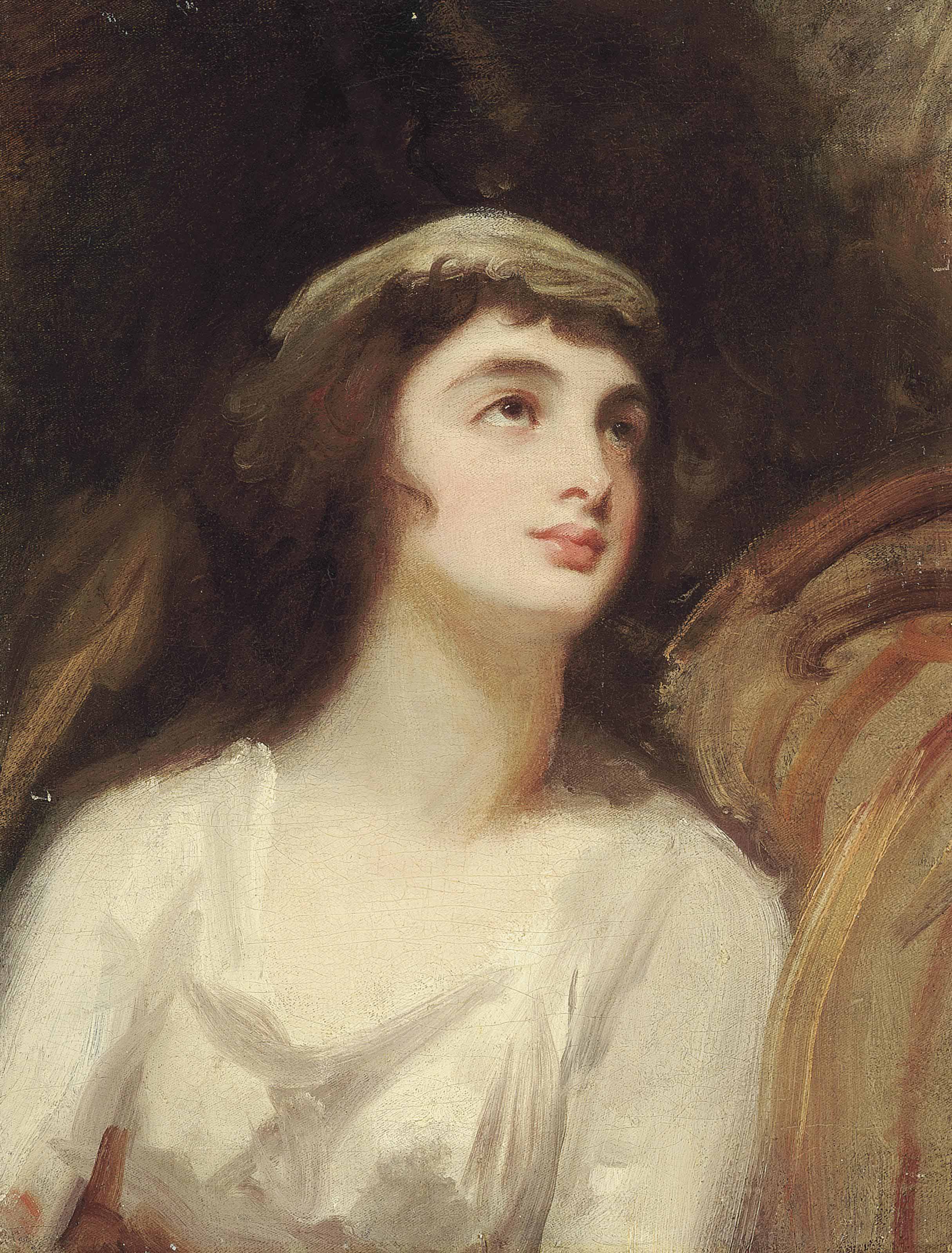 George Romney (Dalton-in-Furness 1734-1802 Kendal) , Portrait of a lady ...