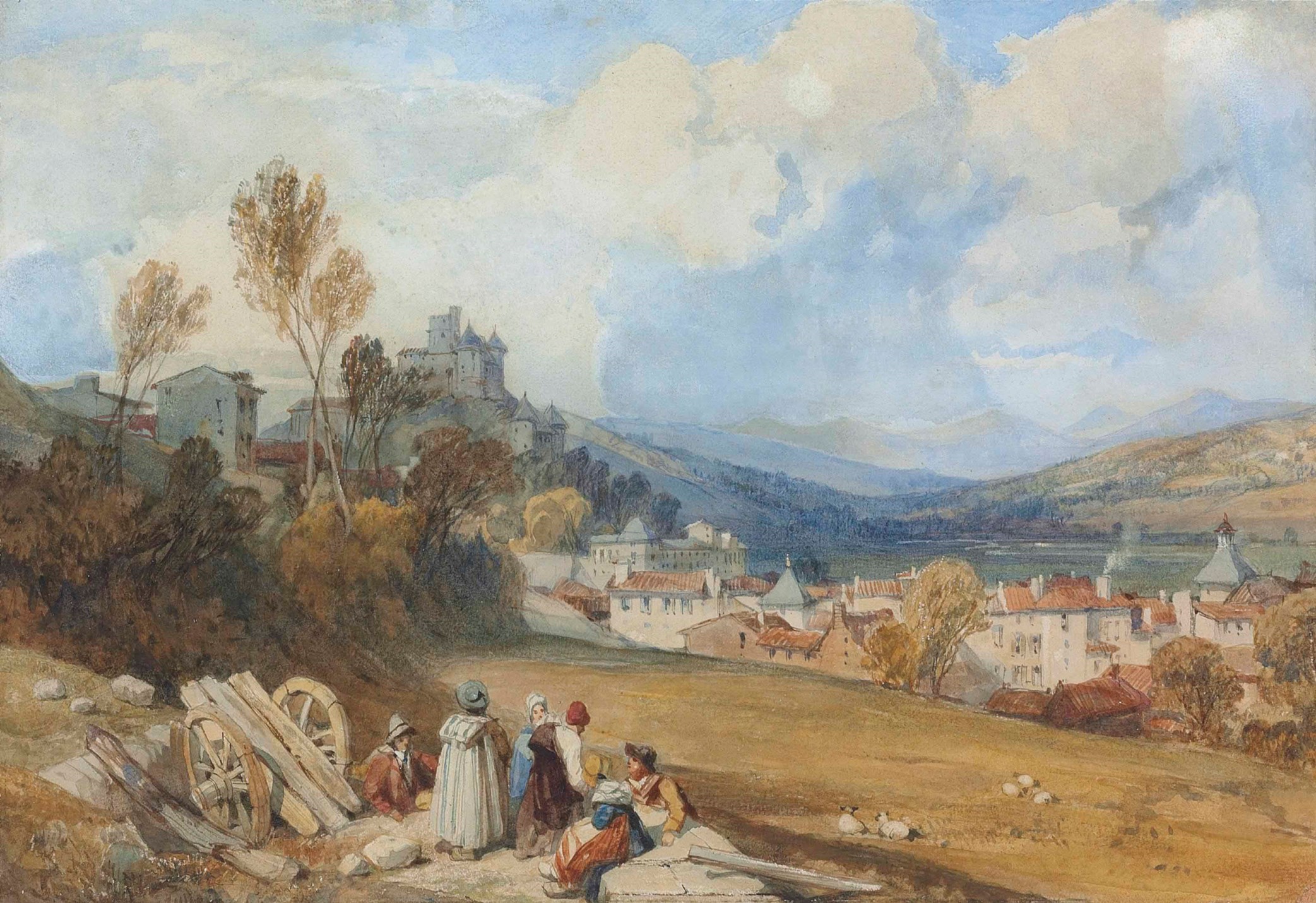 James Duffield Harding, O.W.S. (Deptford 1797-1863 Barnes), View in the ...