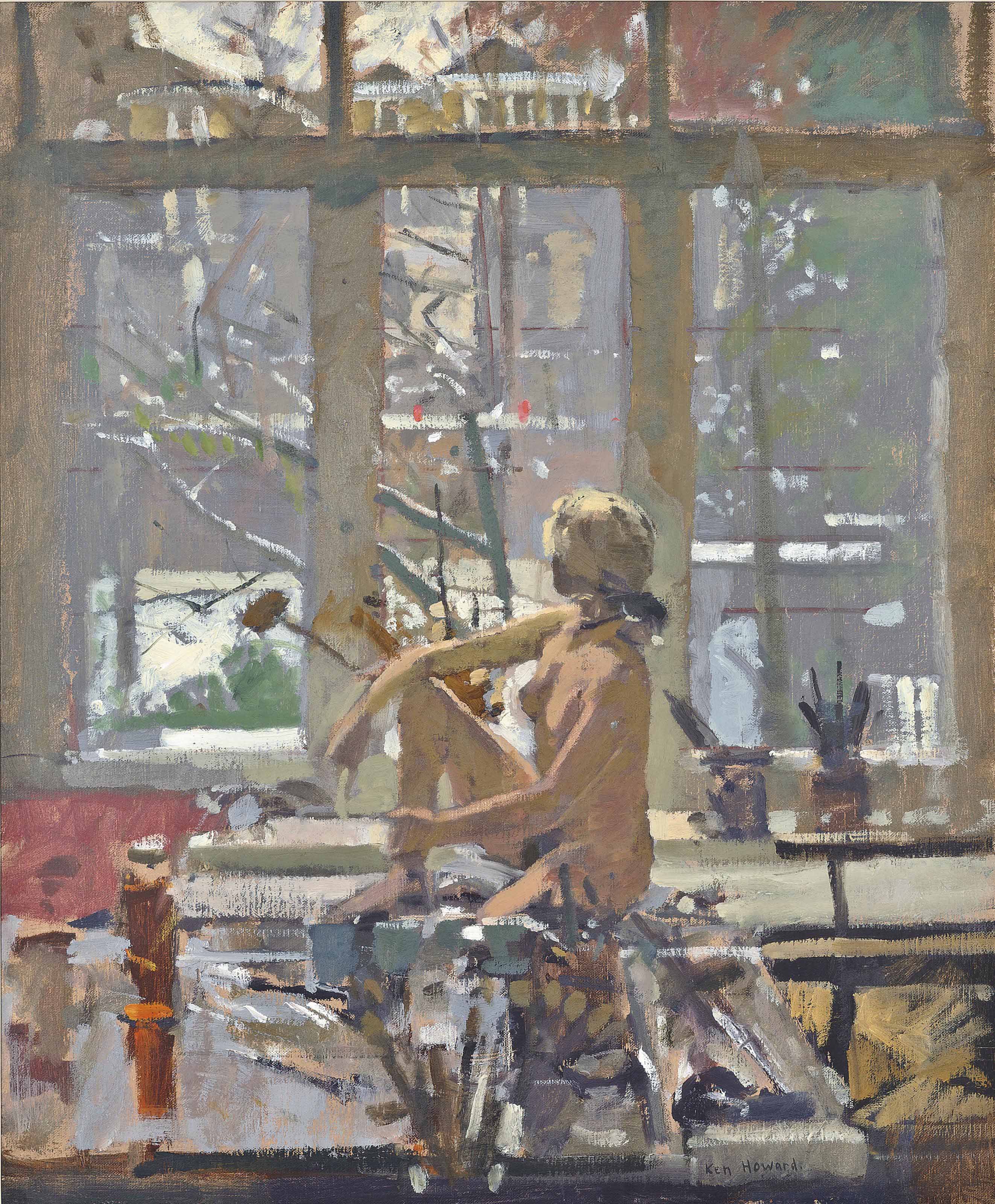 Ken Howard (b. 1932) , Charlotte Wishes | Christie's