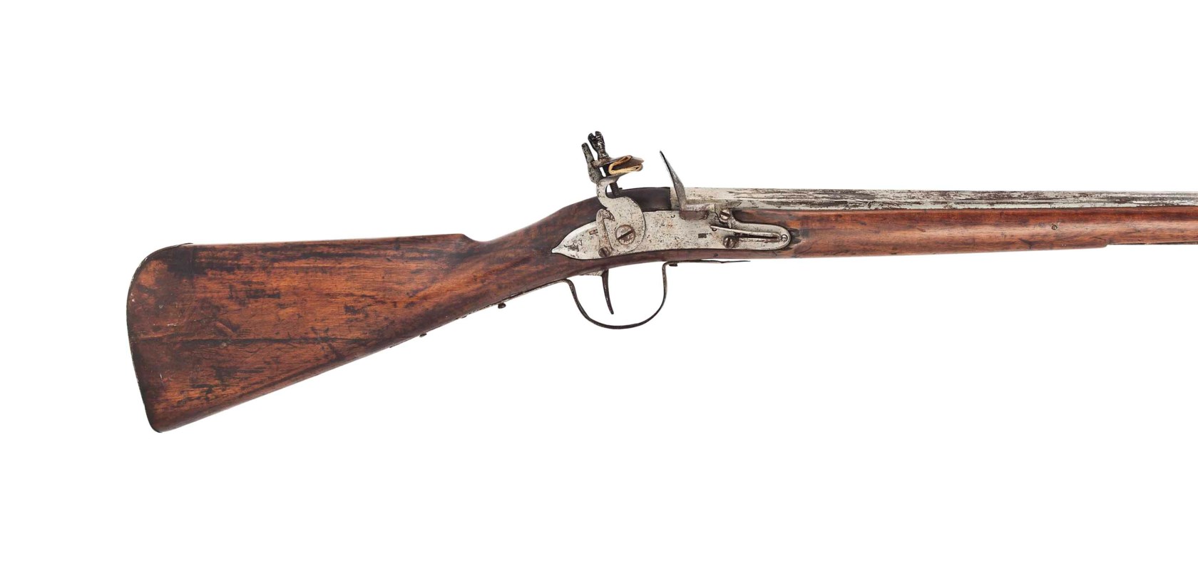 A RARE GERMAN 10-BORE FLINTLOCK MILITARY MUSKET, LATE 17TH / EARLY 18TH ...