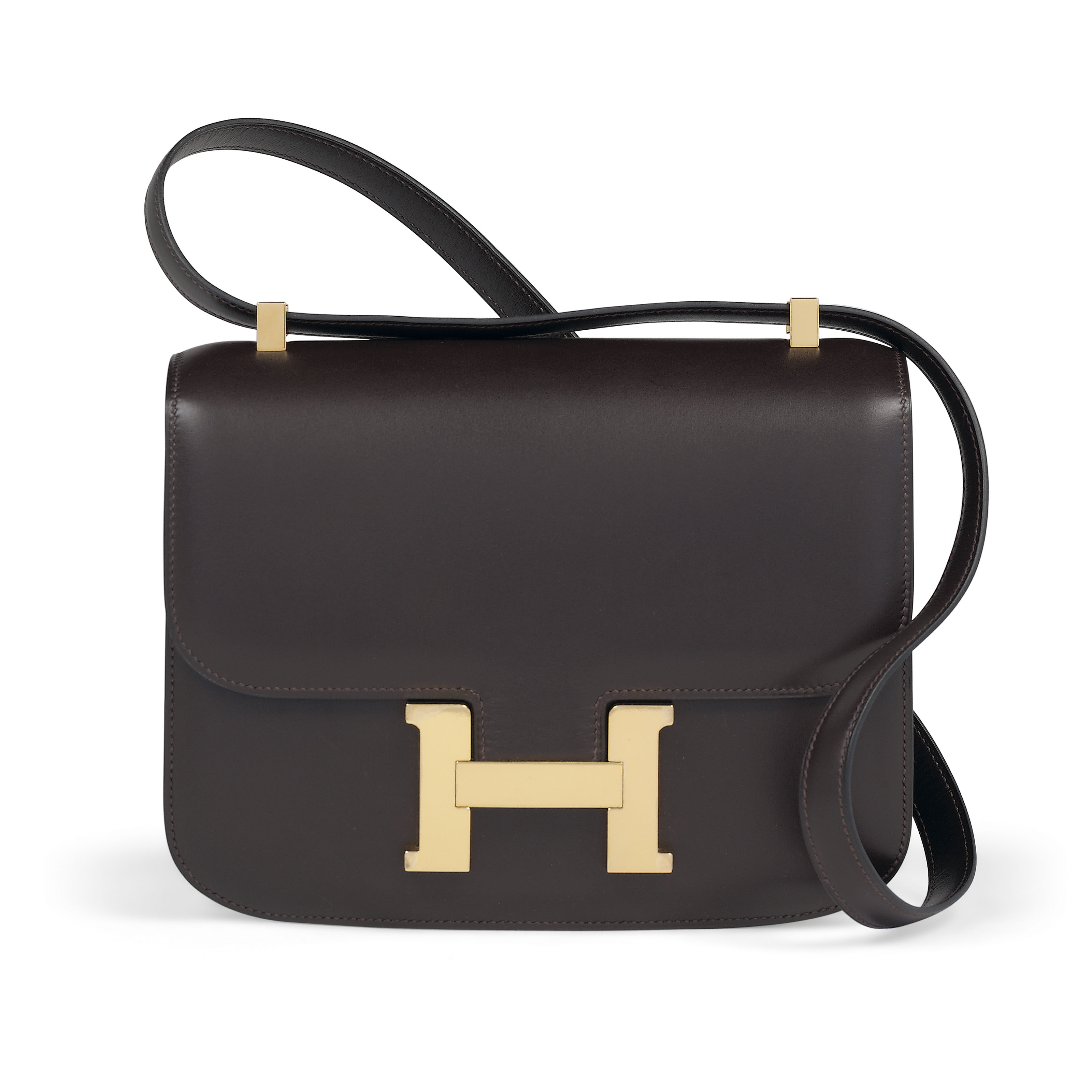 A Chocolate Brown Box Leather Constance Bag, HERMÈS | Christie’s