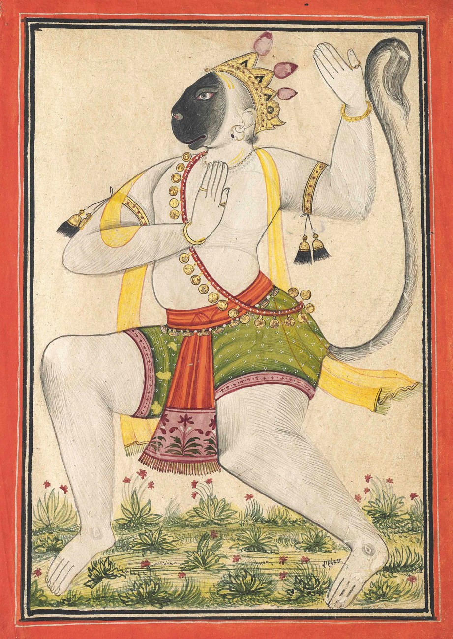 A painting of Hanuman , INDIA, BILASPUR, 1700-1720 | Christie's