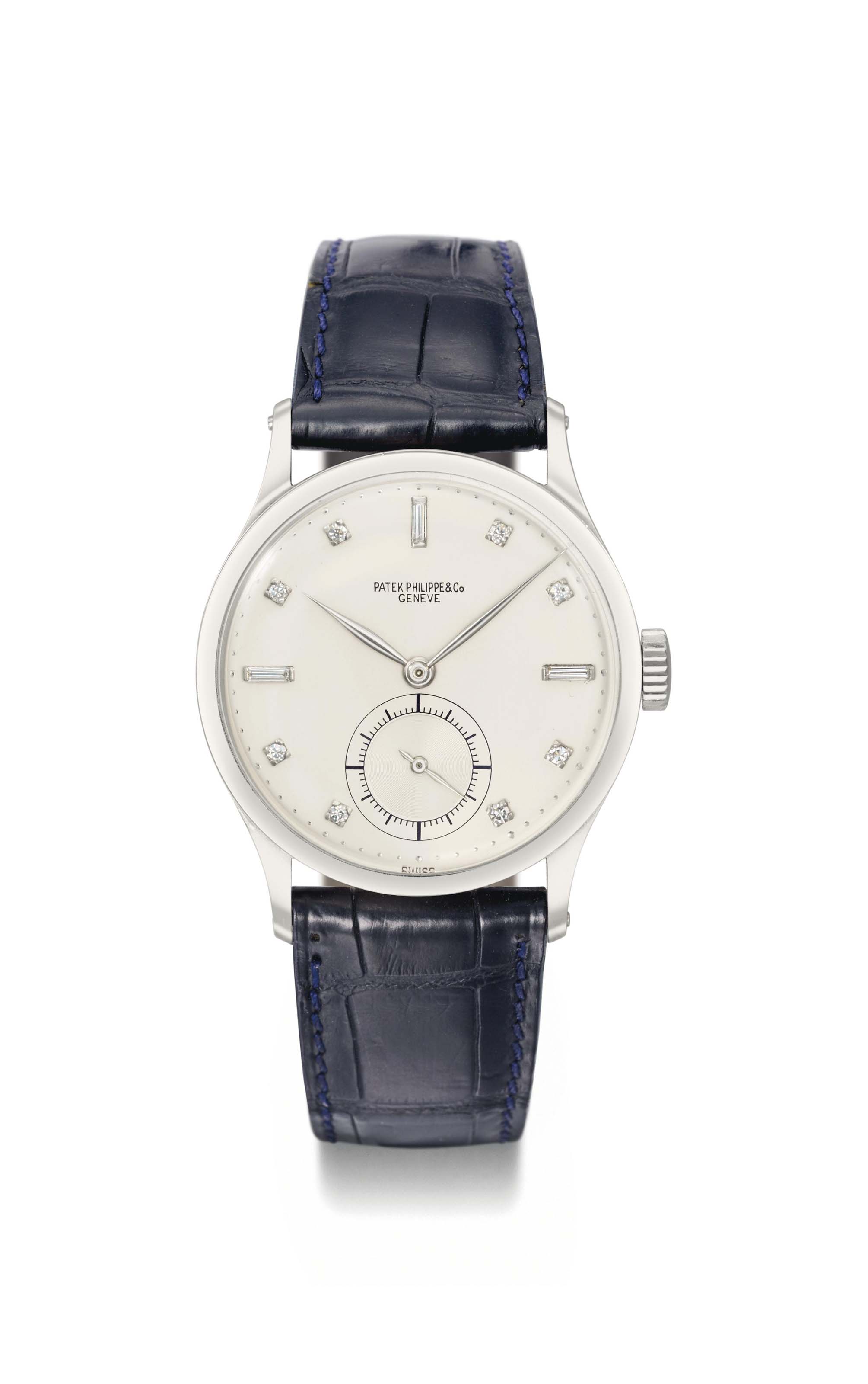Patek Philippe. A very fine, rare, large and attractive platinum and ...
