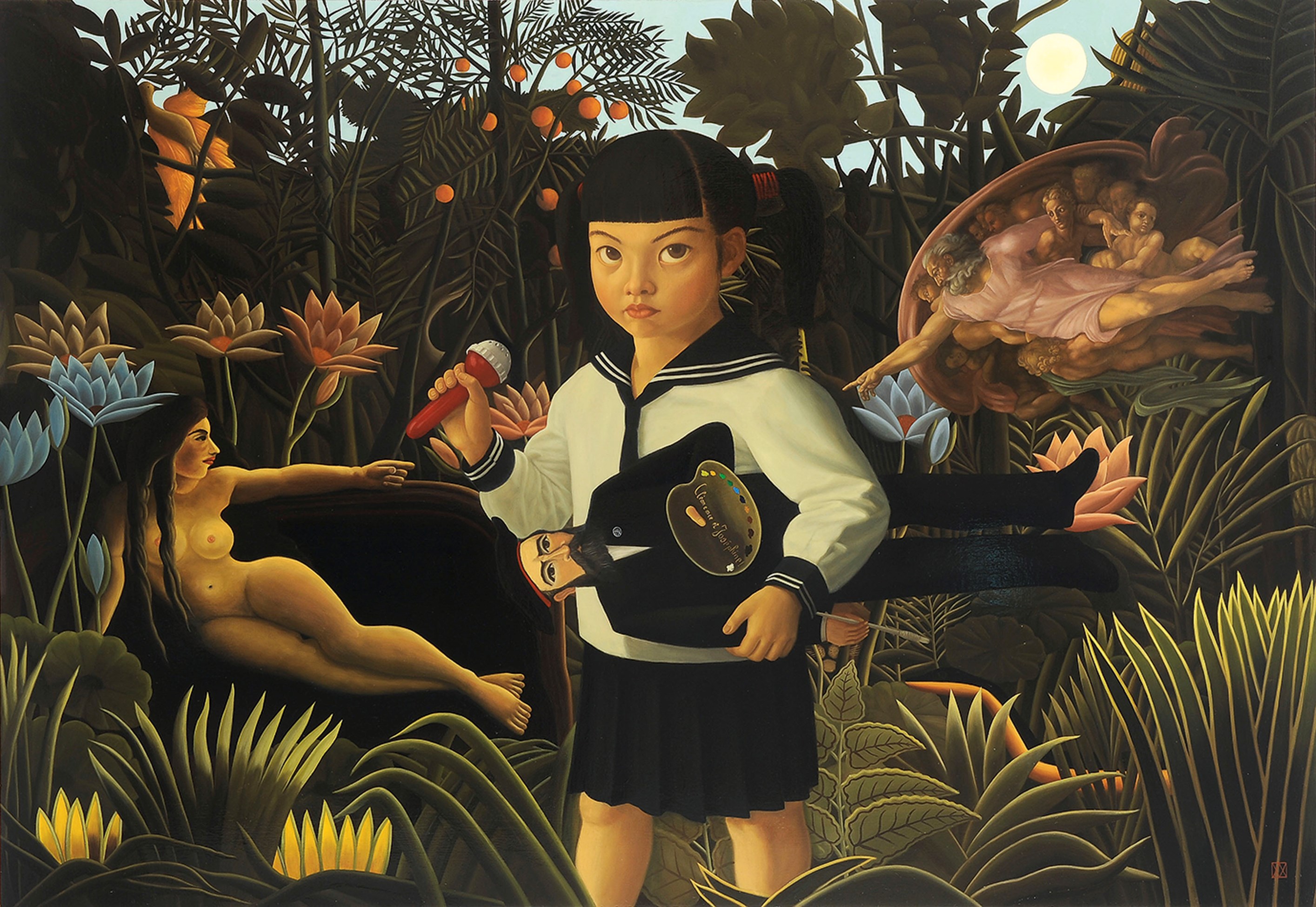 MITSURU WATANABE (b. 1953) , Naoko Singing in Rousseau's Forest ...