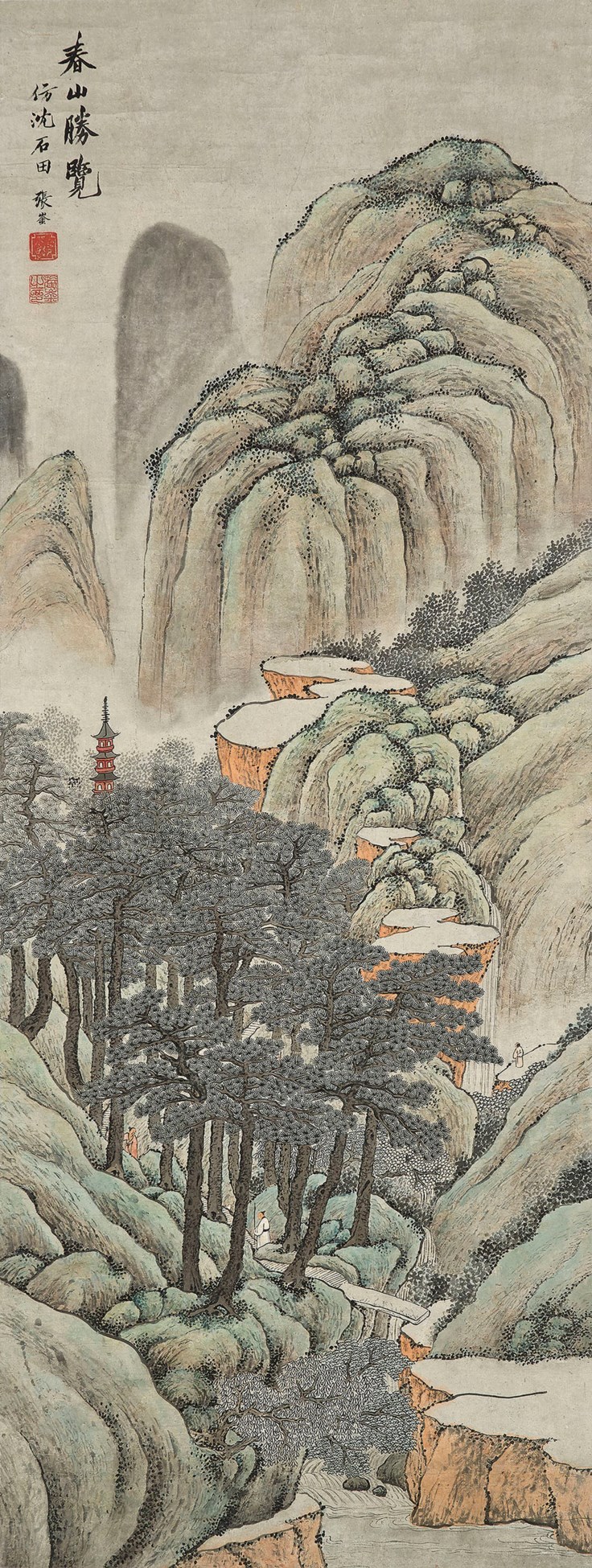 ZHANG YIN (1761-1829) , Spring Mountain Scenery | Christie's