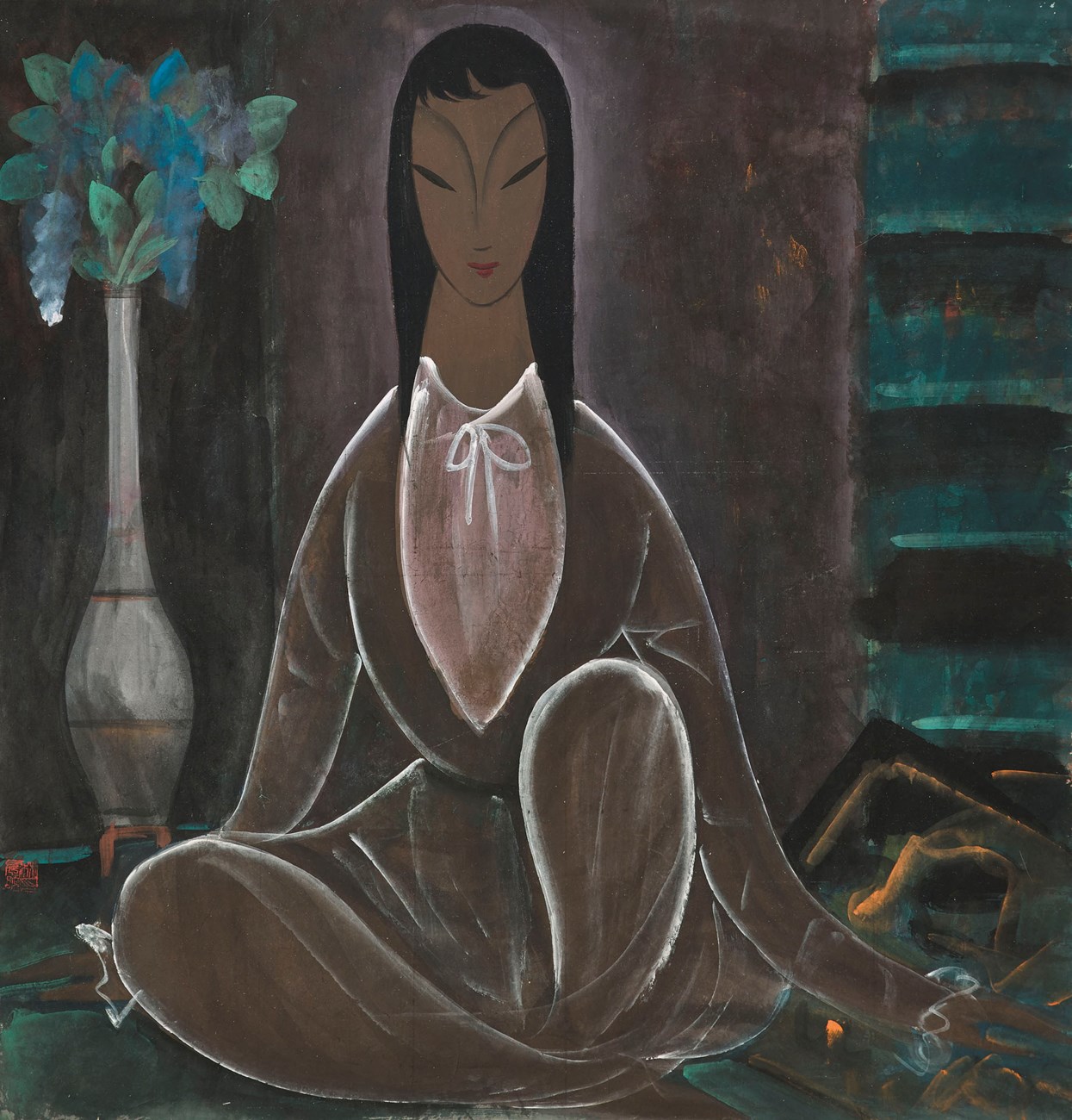 LIN FENGMIAN (1900-1991) , Seated Lady | Christie's