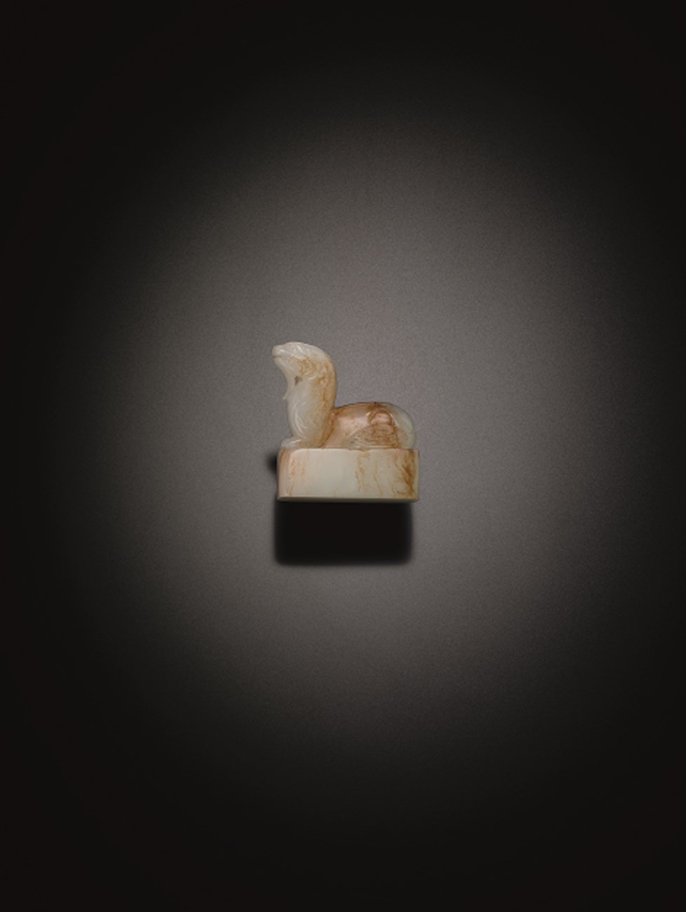 A WHITE JADE 'MYTHICAL BEAST' SEAL , MING DYNASTY (1368-1644) | Christie's