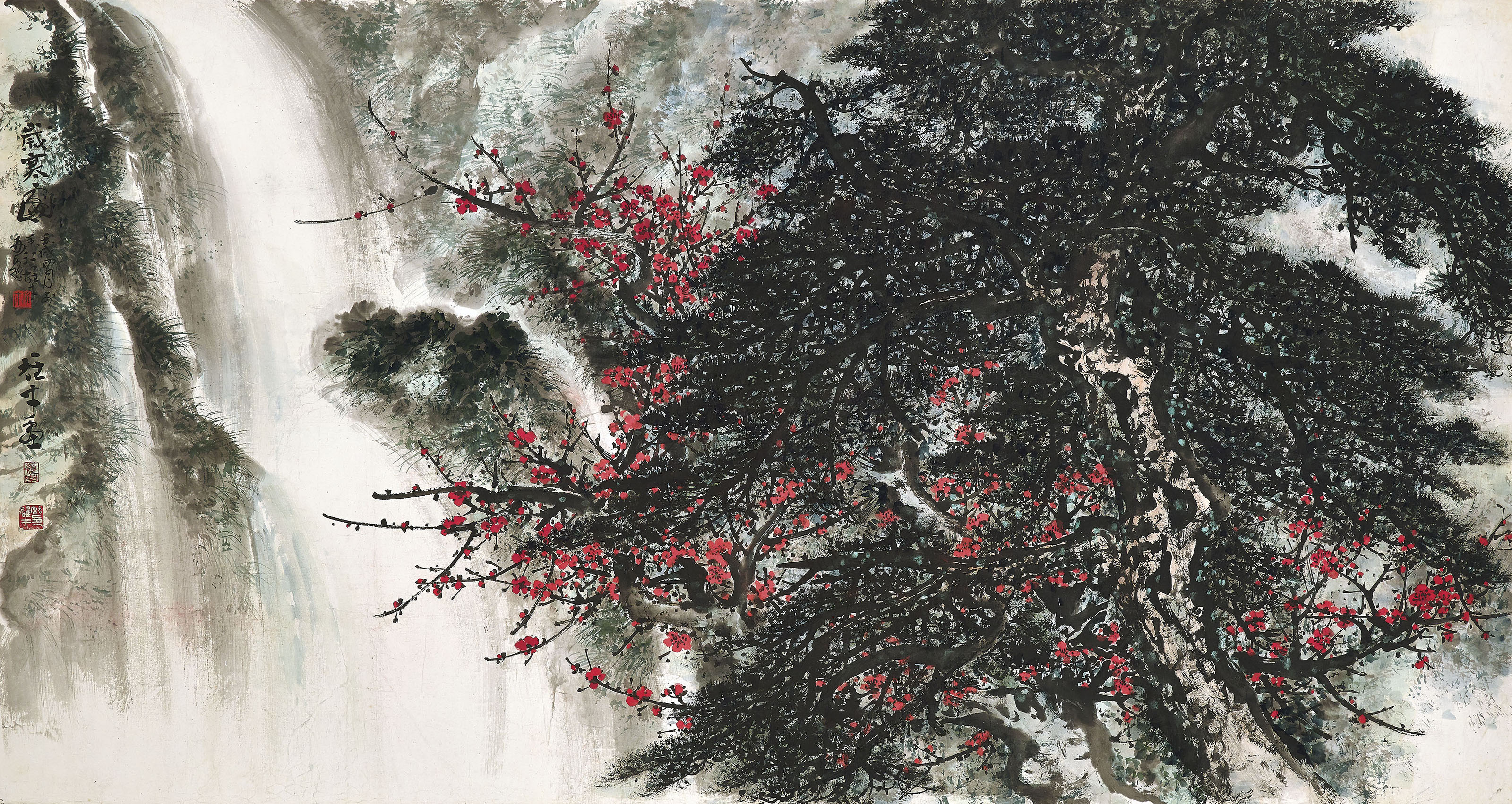 ZHAO SHAO'ANG (1905 - 1998) , Grasshopper/Bird on Bamboo | Christie's