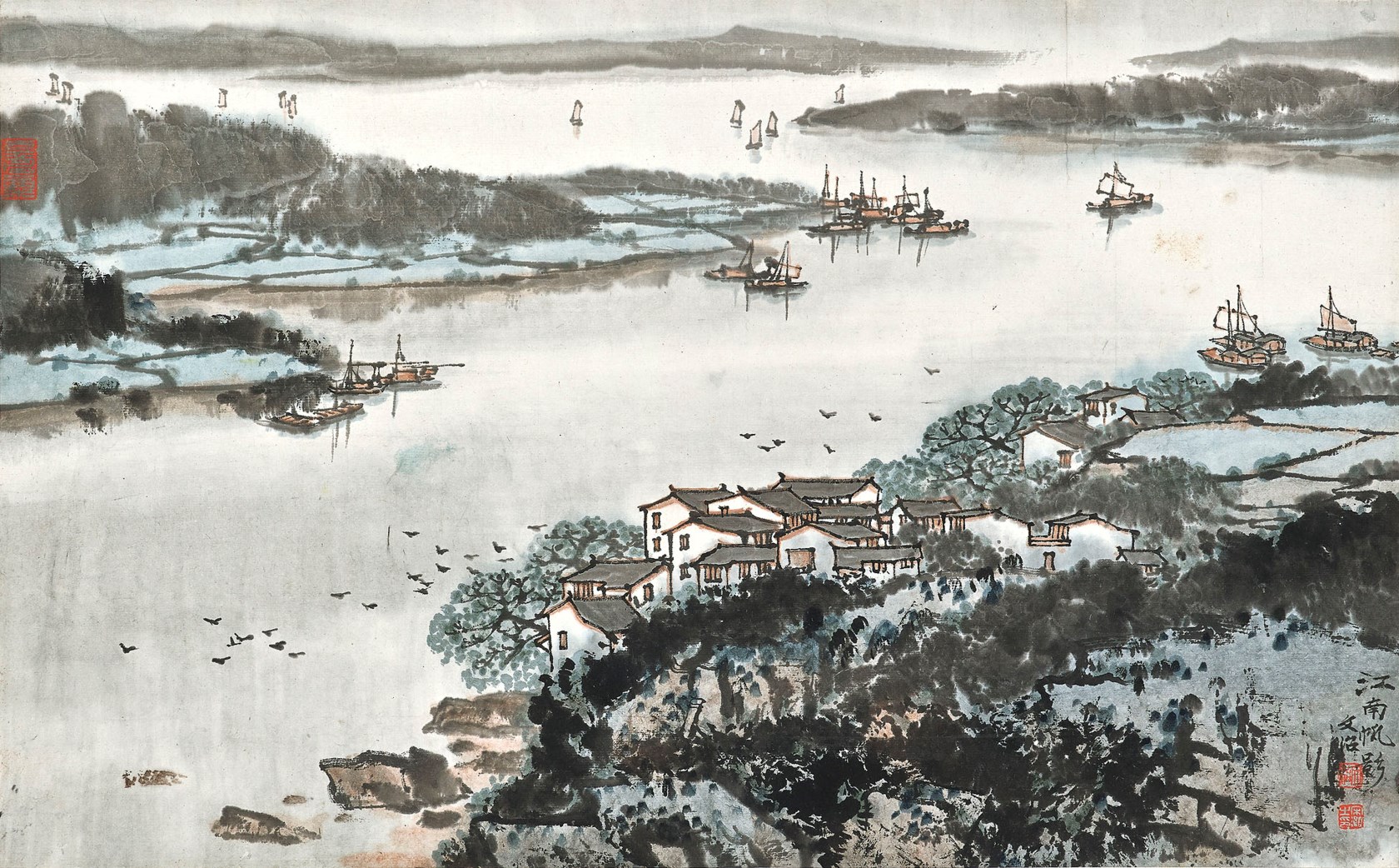 SONG WENZHI (1919-1999) , Landscape of Jiangnan | Christie's