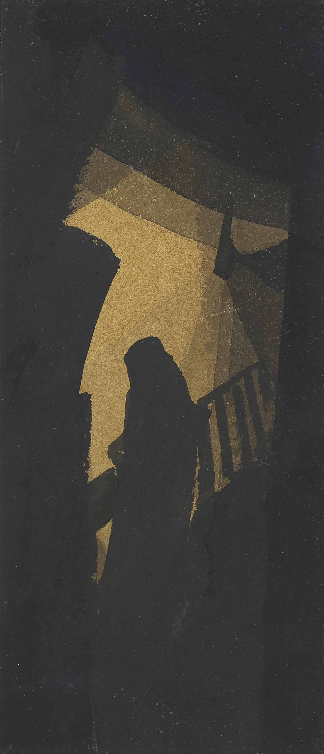 GAGANENDRANATH TAGORE (1867-1938) , Untitled (Woman on Staircase ...