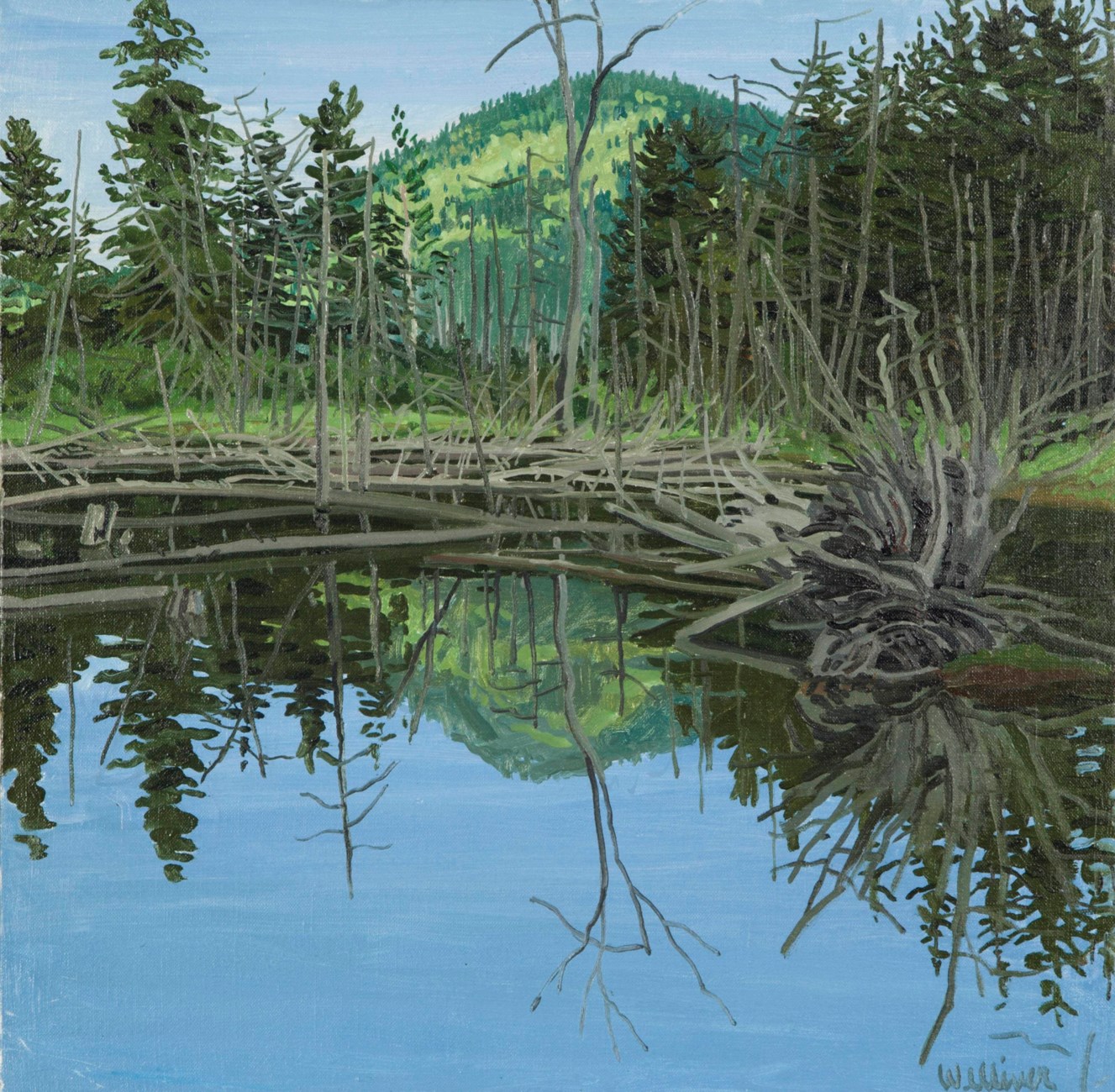Neil Welliver (AMERICAN, 1929-2005) , Study for Crater Outlet | Christie's