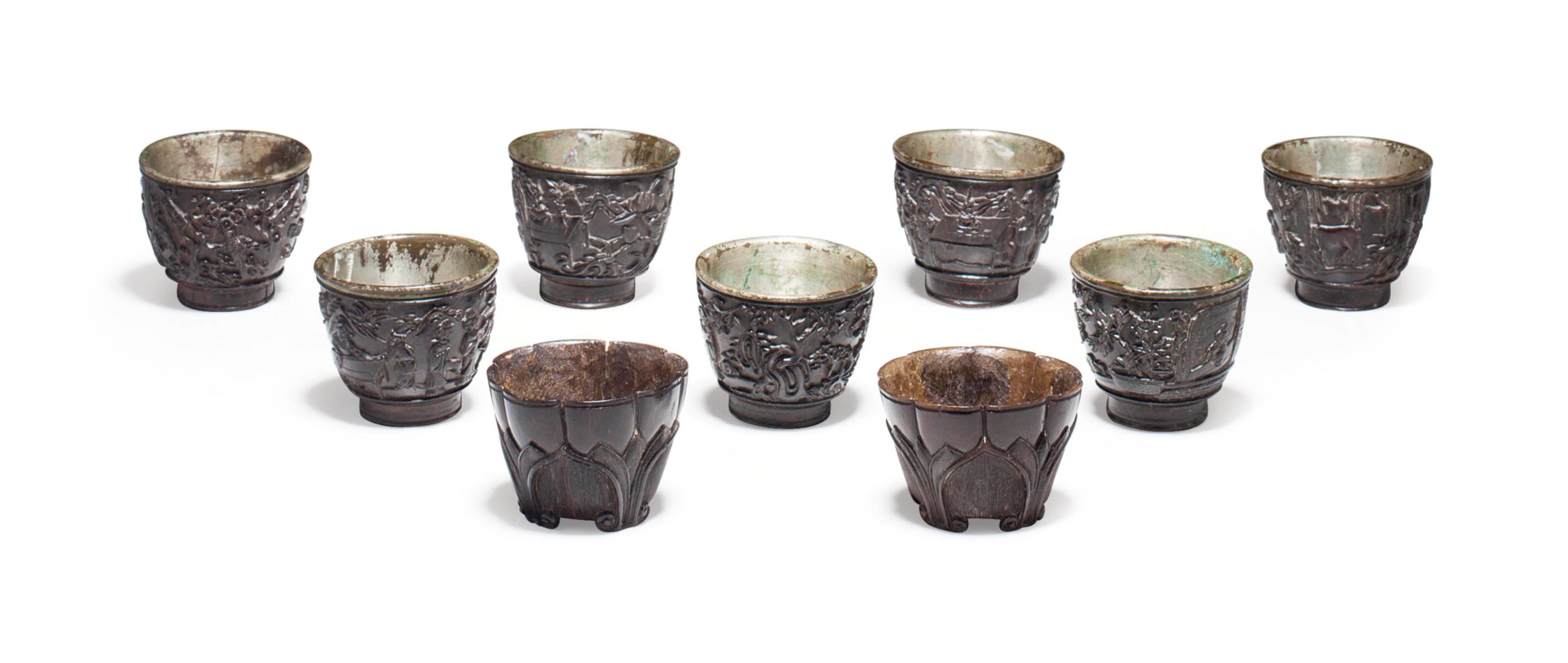 A GROUP OF CHINESE COCONUT WINE CUPS, , 18TH CENTURY, | Christie's