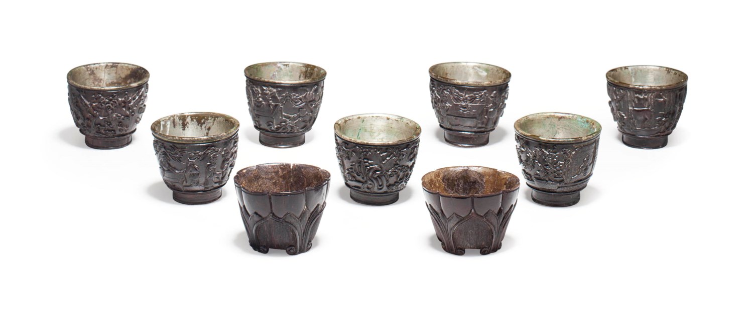 A GROUP OF CHINESE COCONUT WINE CUPS, , 18TH CENTURY, | Christie's