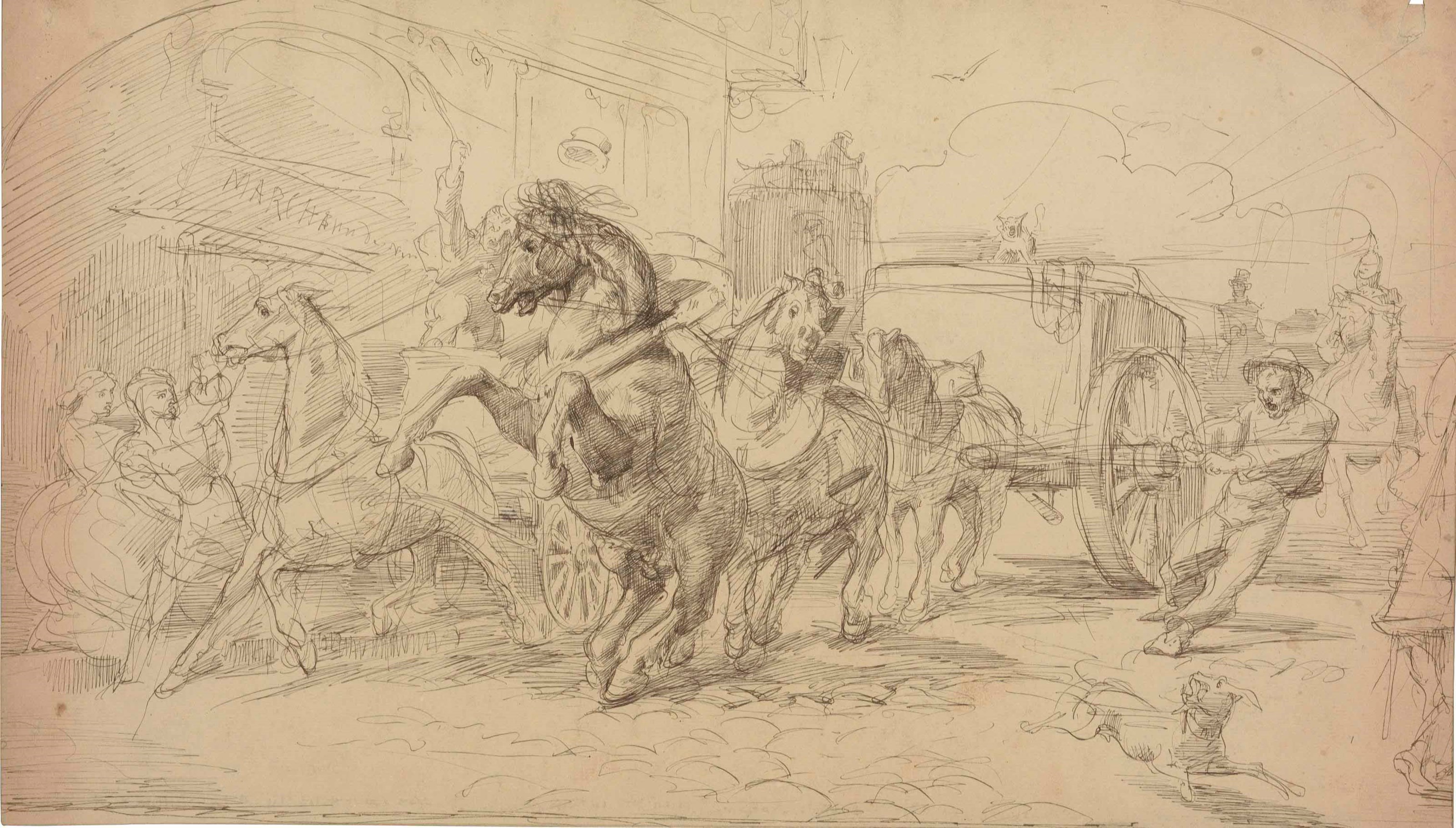 Circle of Jean-Louis-André-Théodore Géricault (Rouen 1791-1824 Paris ...