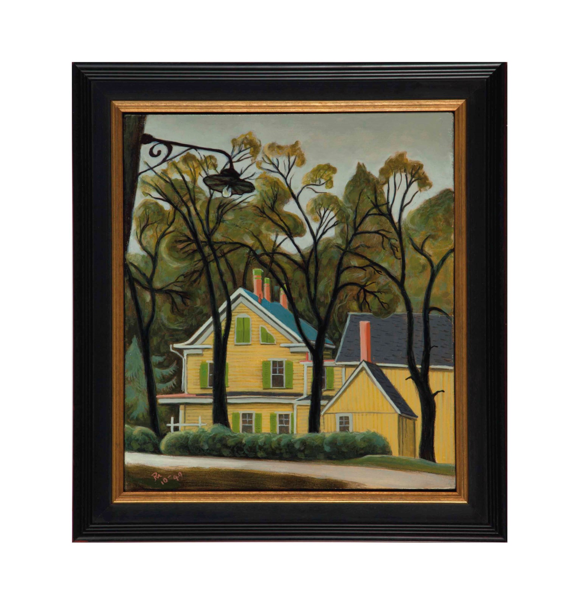 Roger Norman Medearis (AMERICAN, 1920-2001) , Yellow House in Chester ...