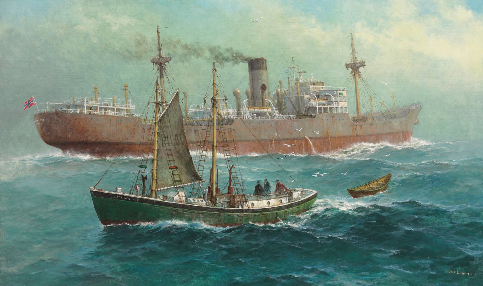 Jack Lorimer Gray (1927-1981) , Off Cape Elizabeth | Christie's