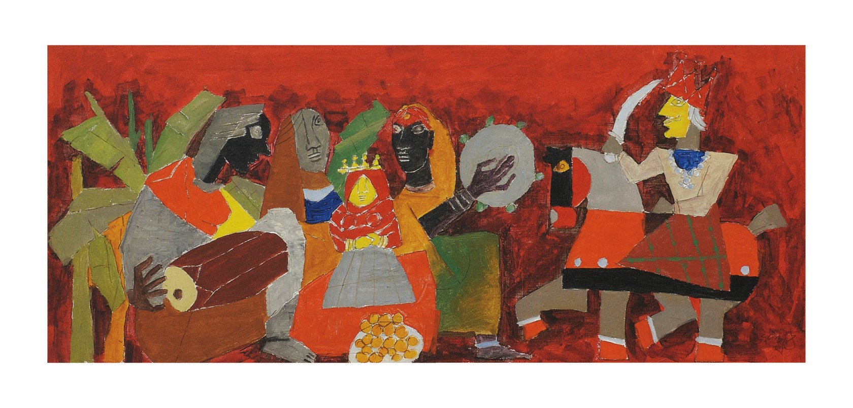 MAQBOOL FIDA HUSAIN (1915-2011) , Untitled (Doll's Wedding) | Christie's