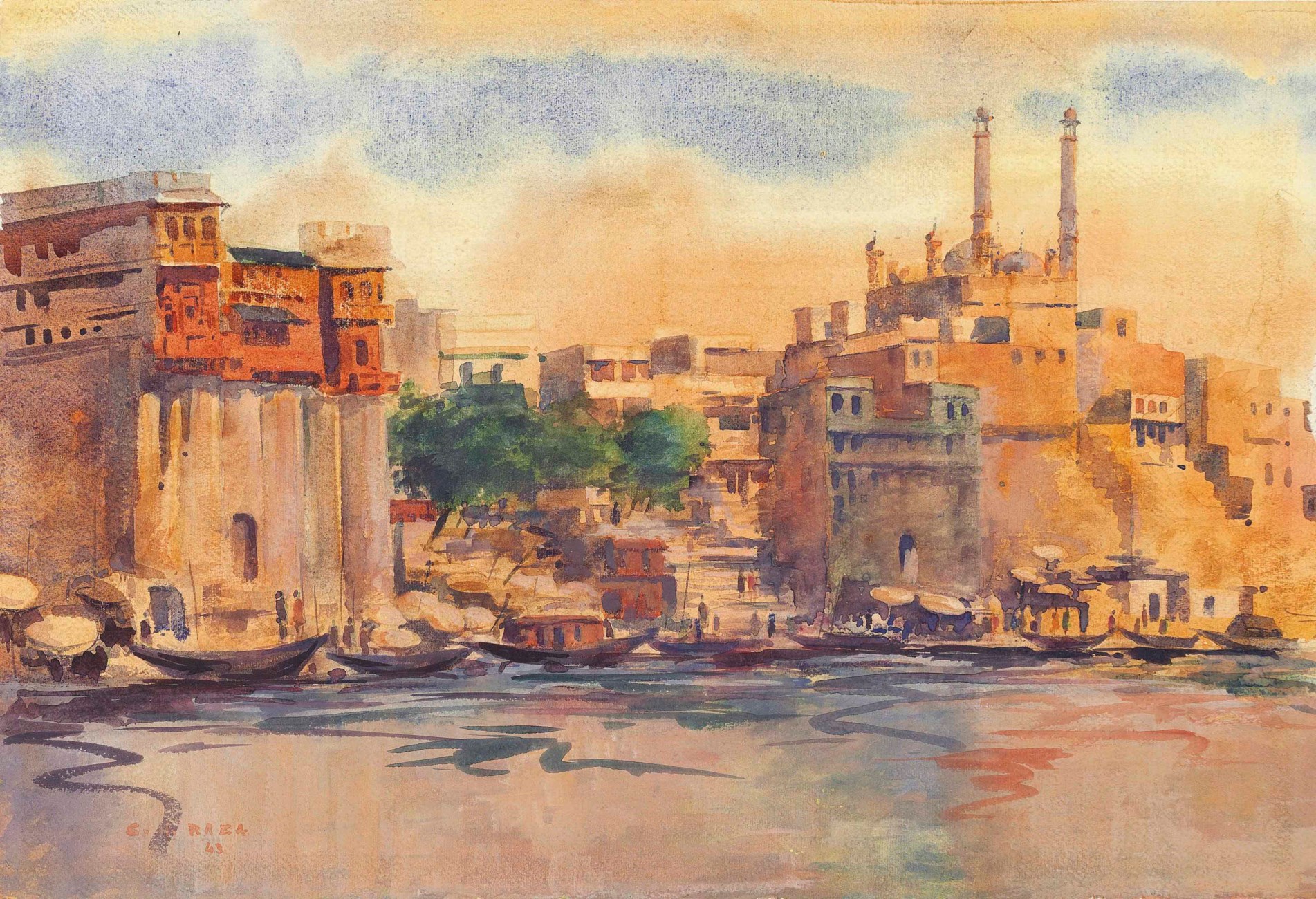 SYED HAIDER RAZA (B. 1922) , Untitled (Benares) | Christie's