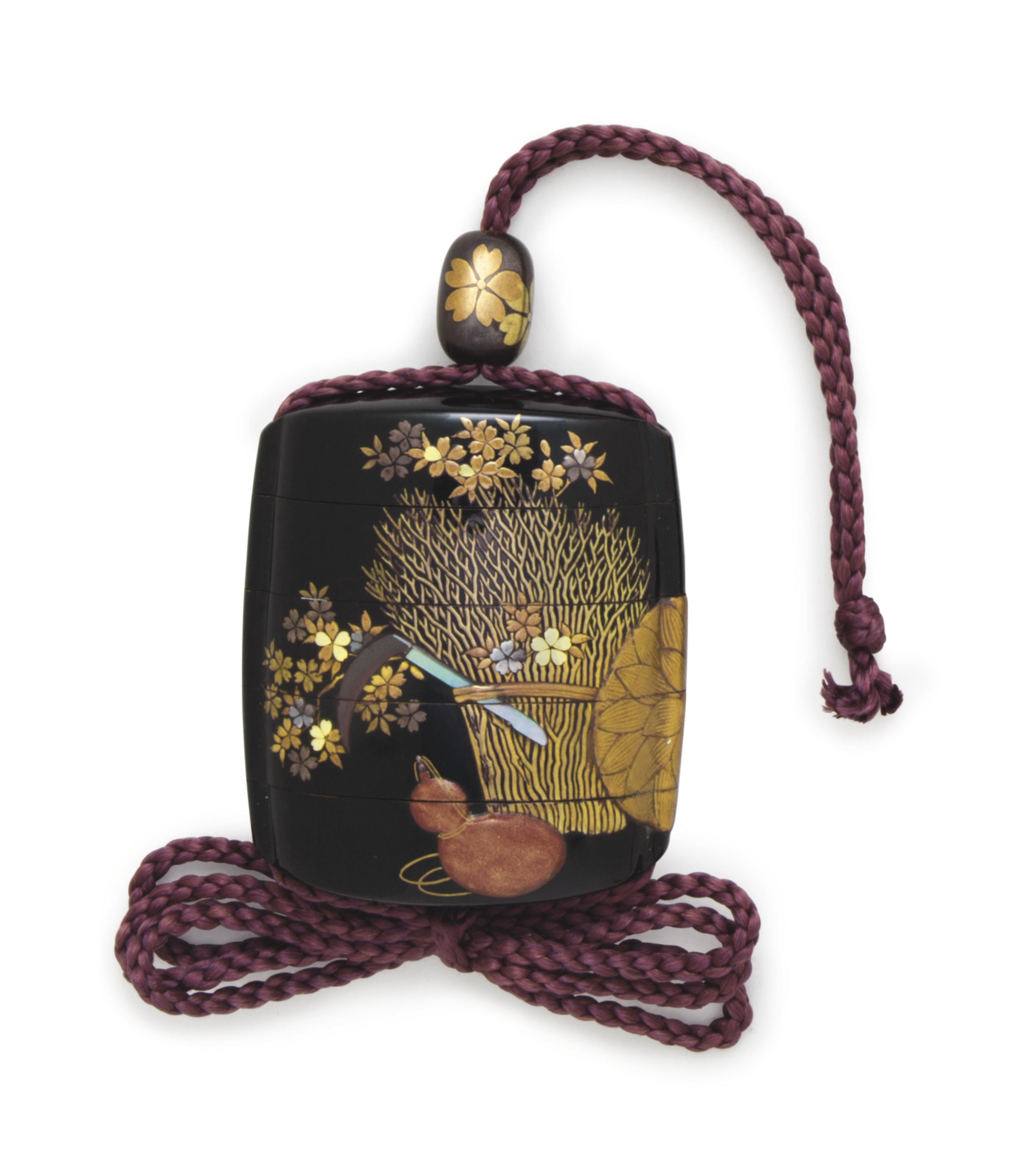 Three lacquer inro , EDO PERIOD (18TH CENTURY) | Christie's