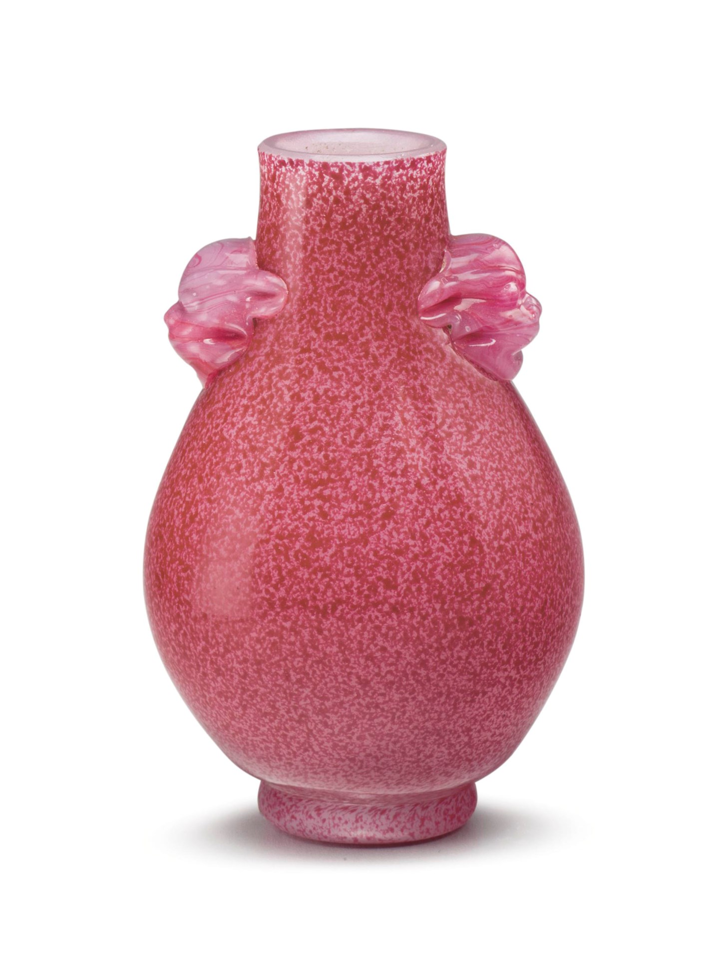 A SMALL MOTTLED PINK GLASS VASE , 18TH/19TH CENTURY | Christie's