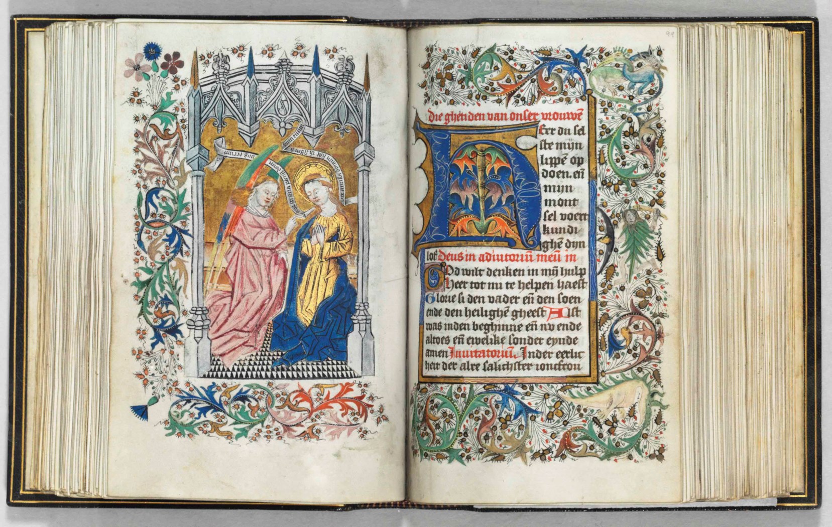 BOOK OF HOURS, use of Utrecht, in Dutch, ILLUMINATED MANUSCRIPT ON VELLUM
