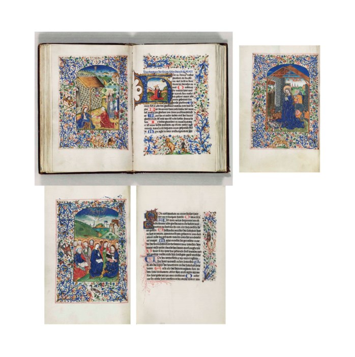 BOOK OF HOURS, use of Utrecht, in Dutch, ILLUMINATED MANUSCRIPT ON ...