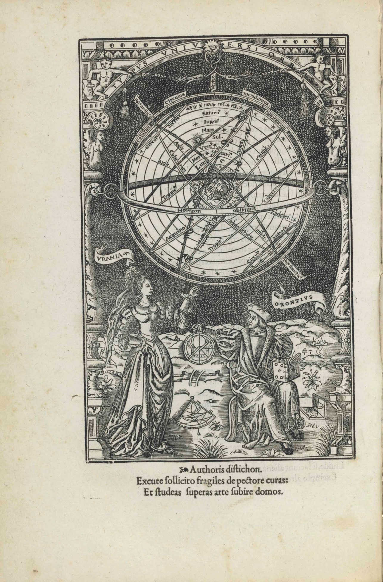 FINÉ, Oronce. De mundi sphaera, sive cosmographia. Paris: Simon de ...
