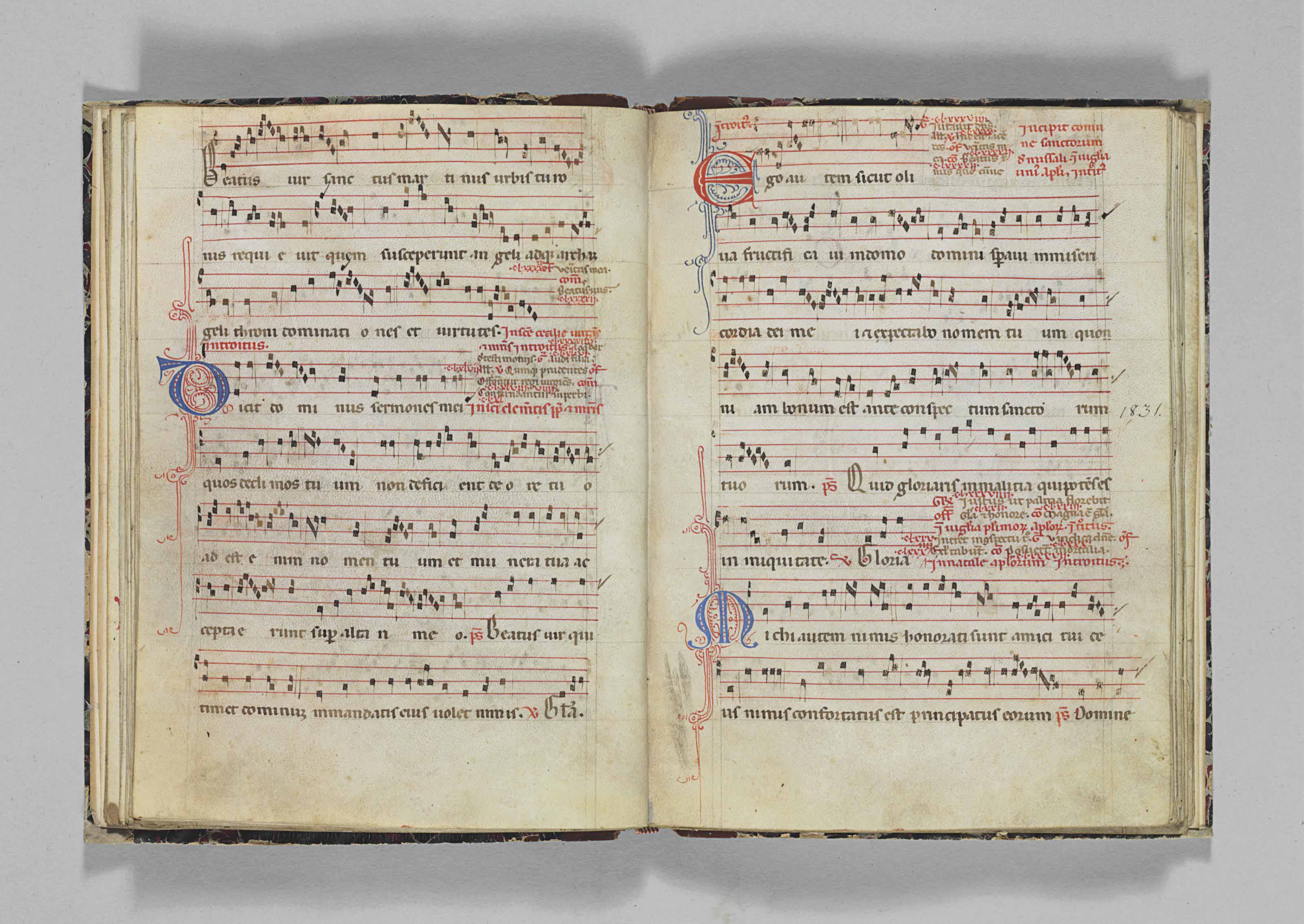 GRADUAL, in Latin, DECORATED MANUSCRIPT ON VELLUM
