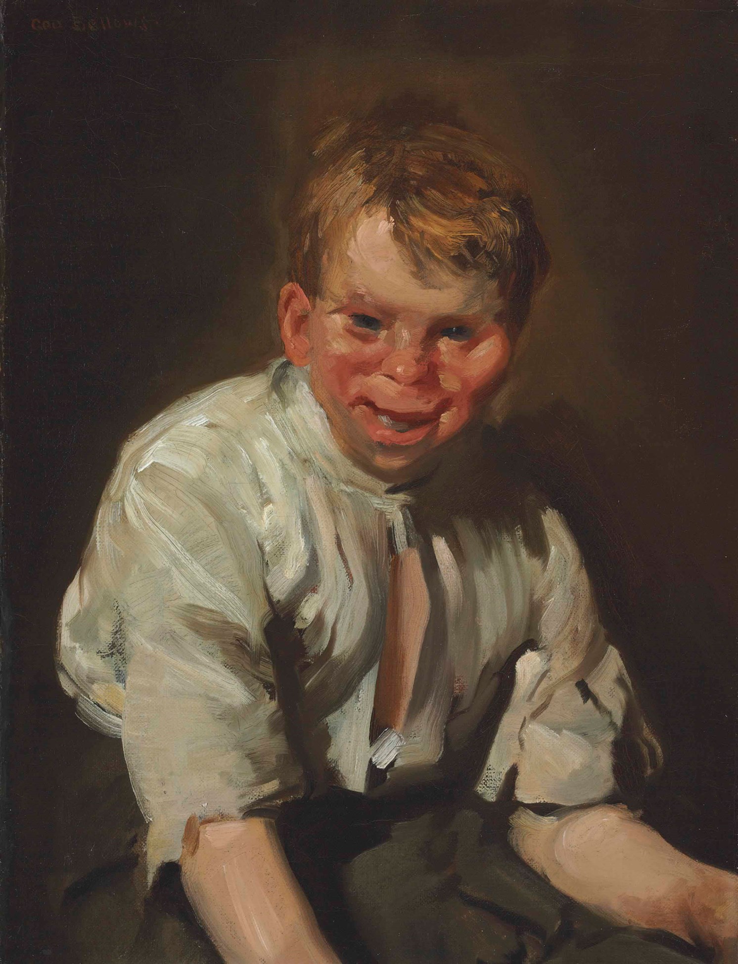 George Wesley Bellows (1882-1925) , Portrait of a Laughing Boy | Christie's
