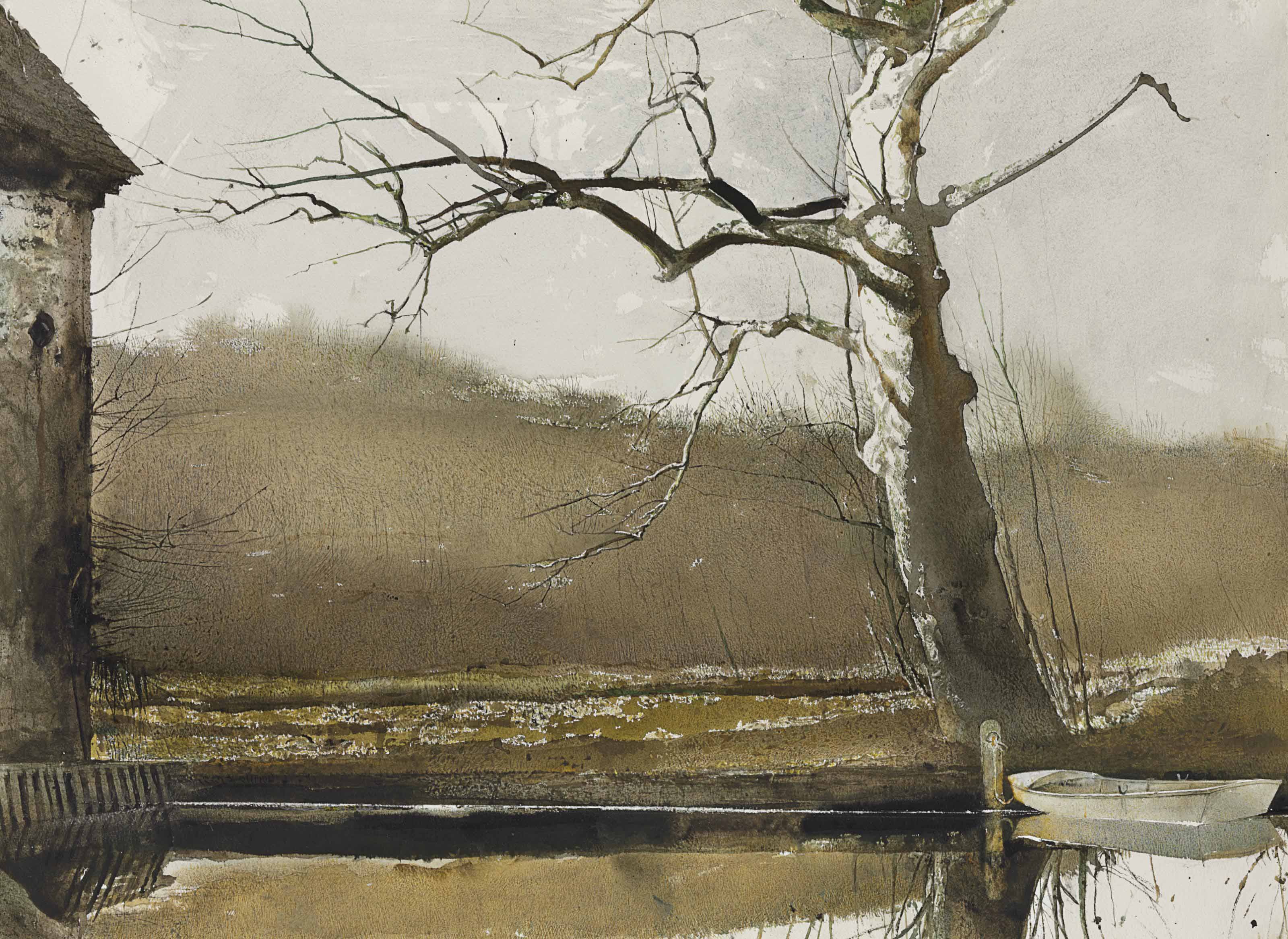 Andrew Wyeth (1917-2009) , Flat Boat | Christie's