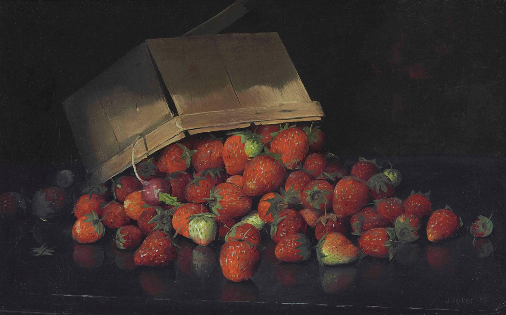 Joseph Decker (1853-1924) , Strawberries in a Basket | Christie's