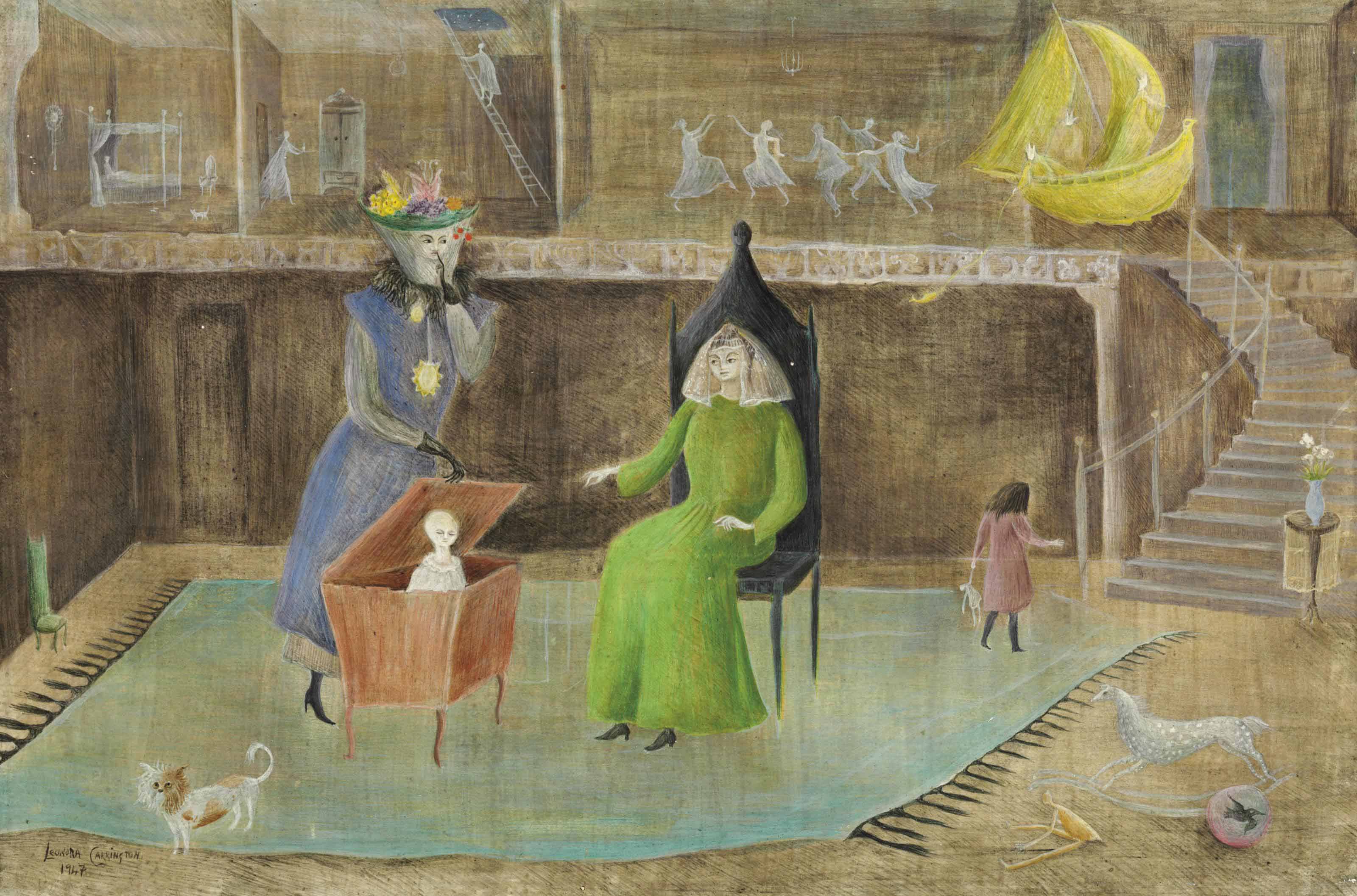 Leonora Carrington (British/Mexican 1917-2011) , Neighbourly Advice ...