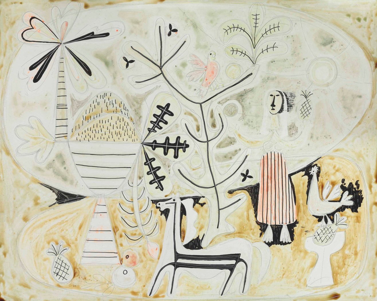 Mario Carreño (Cuban 1913-1999) , Study for The Farm | Christie's