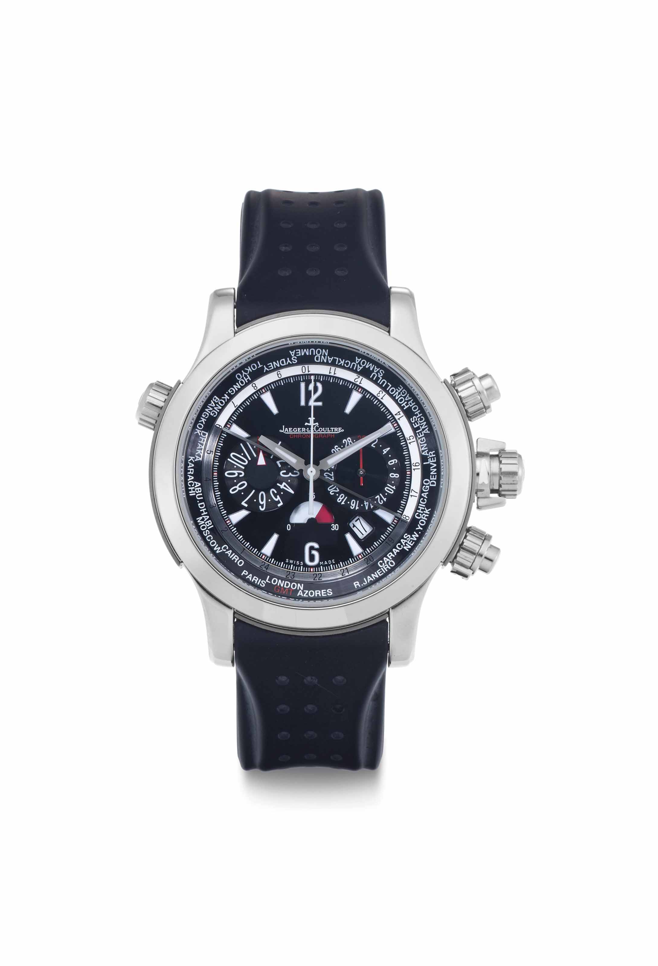 Jaeger-LeCoultre. A Limited Edition Stainless Steel Automatic World ...